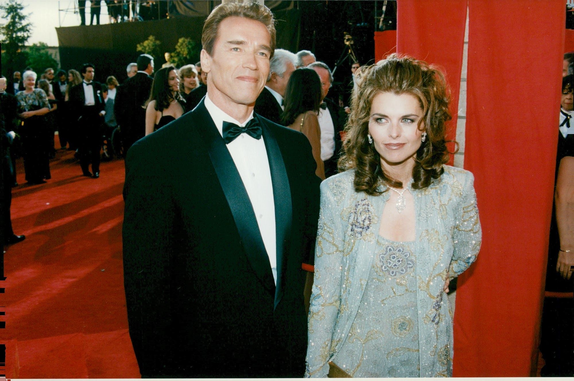 Arnold Schwarzenegger together with his wife Maria Shriver at the Acad