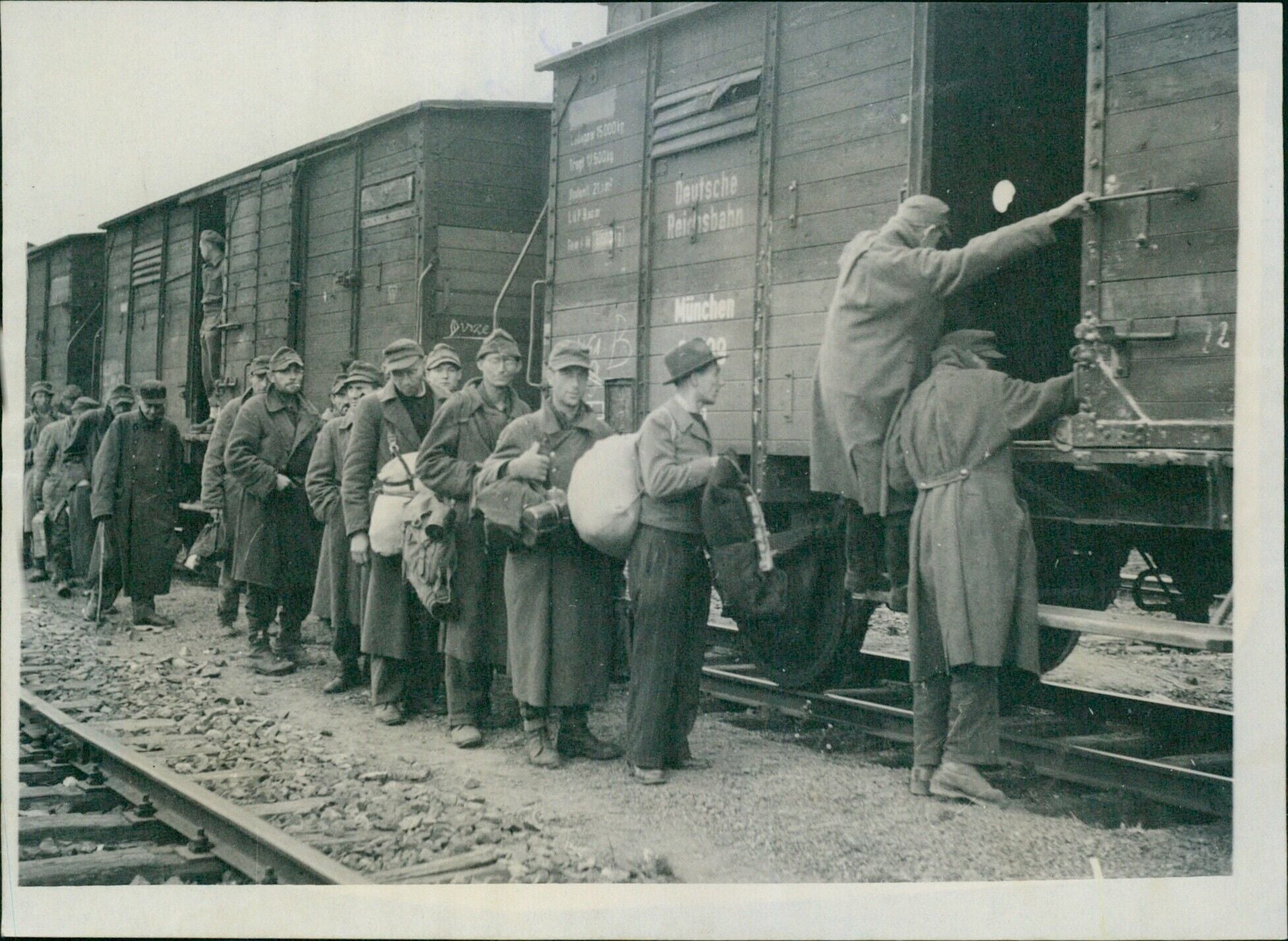 German Prisoners Returning Home - Vintage Photograph