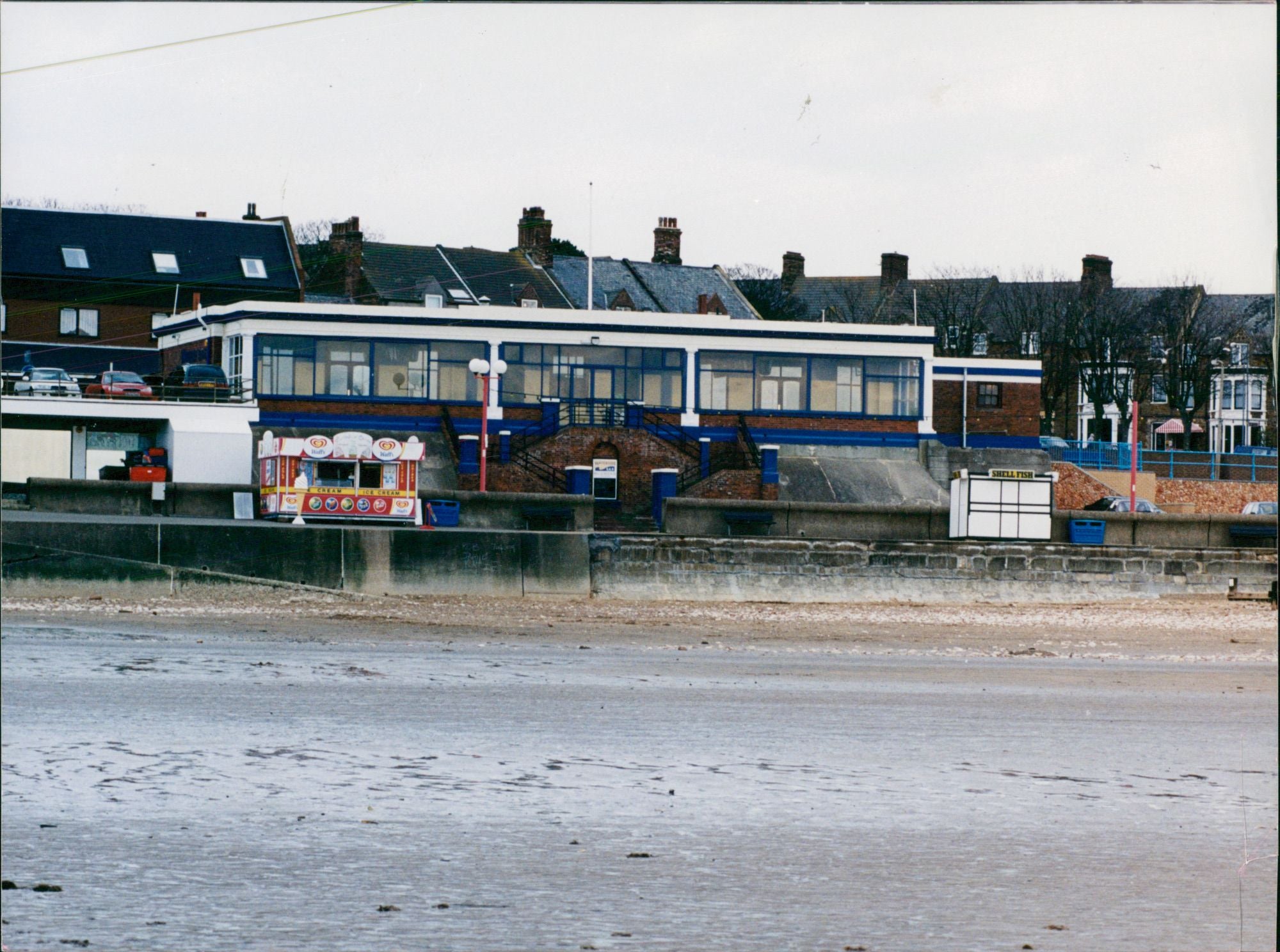 Hunstanton Beach Promenade Panorama - Vintage Photograph