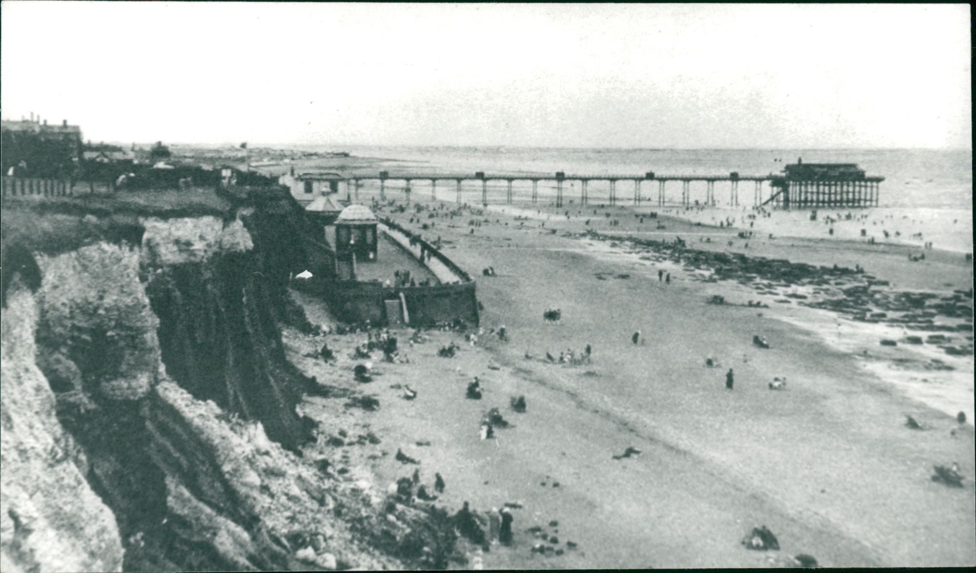 Hunstanton beach pier - Year 1938 - Vintage Photograph