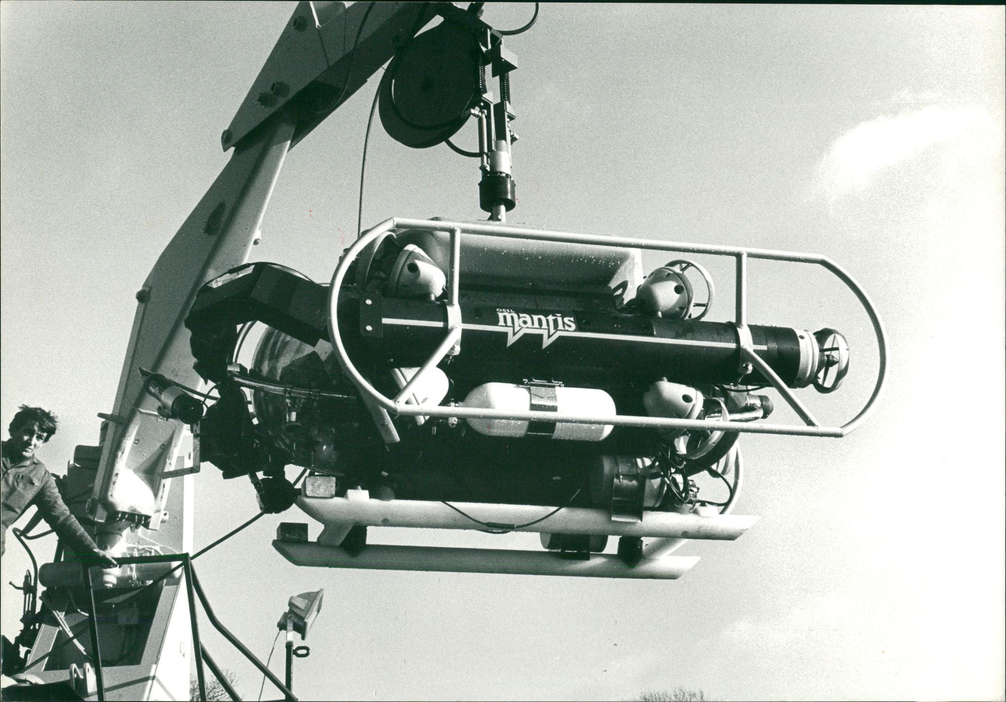 Oil Rigs:Offshore OSEL "Mantis" Submersible - Vintage Photograph