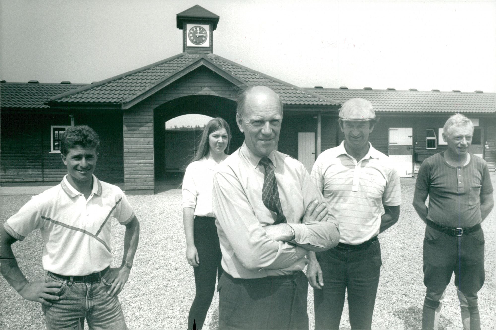 Major Barney Griffiths with Mark Beecroft and Caroline Schofield. - Vi