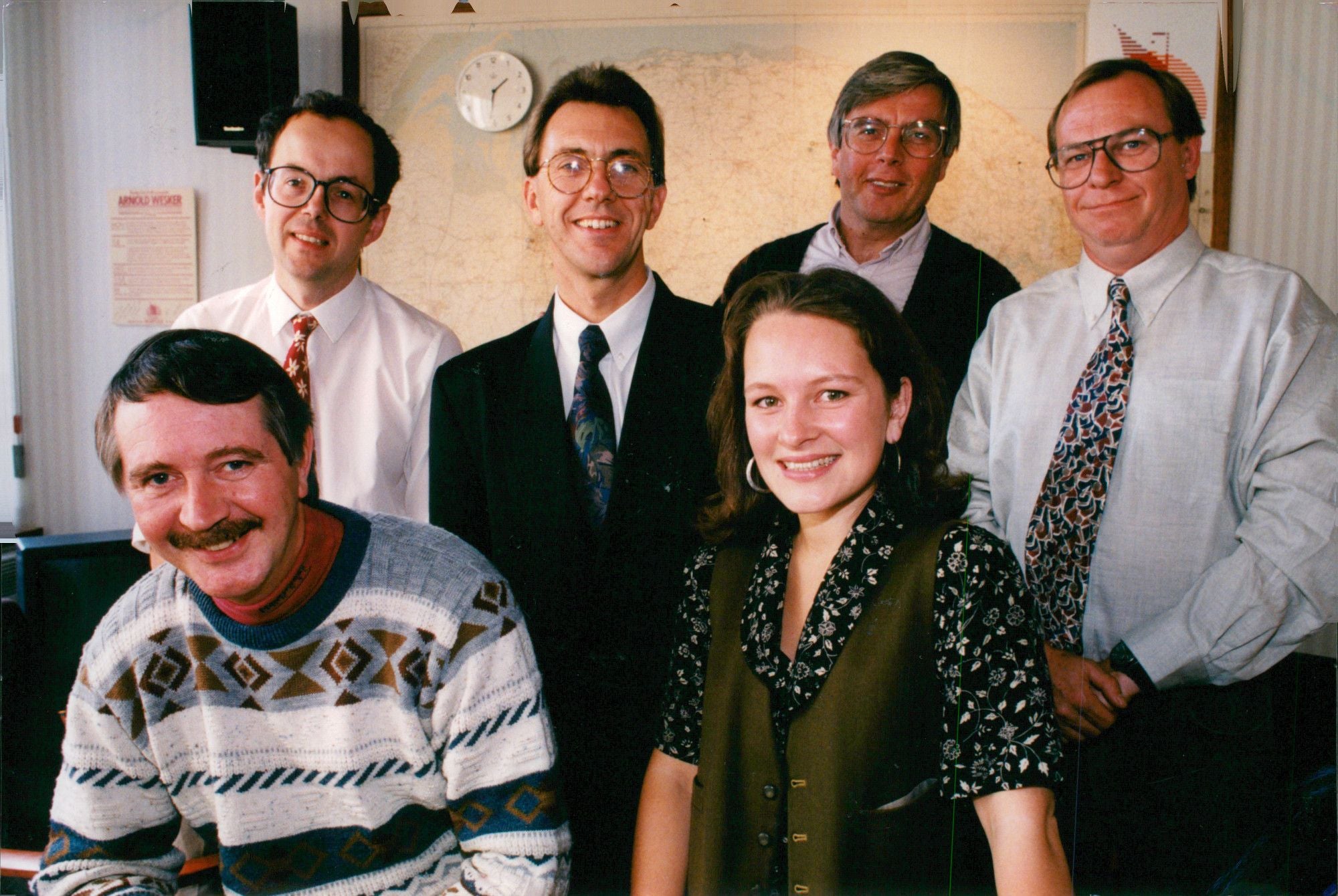 Tim Bishop, Wally Webb, Tony Mallion, Allison Turpin, John Mills and D