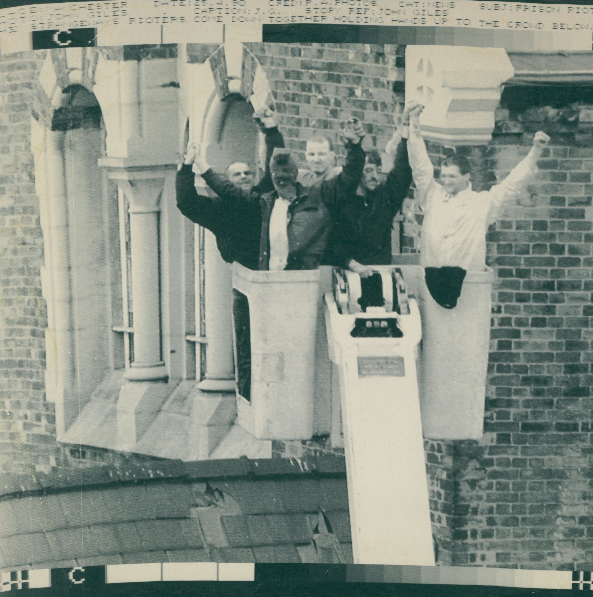 1990's Strangeways Prison riot - Vintage Photograph