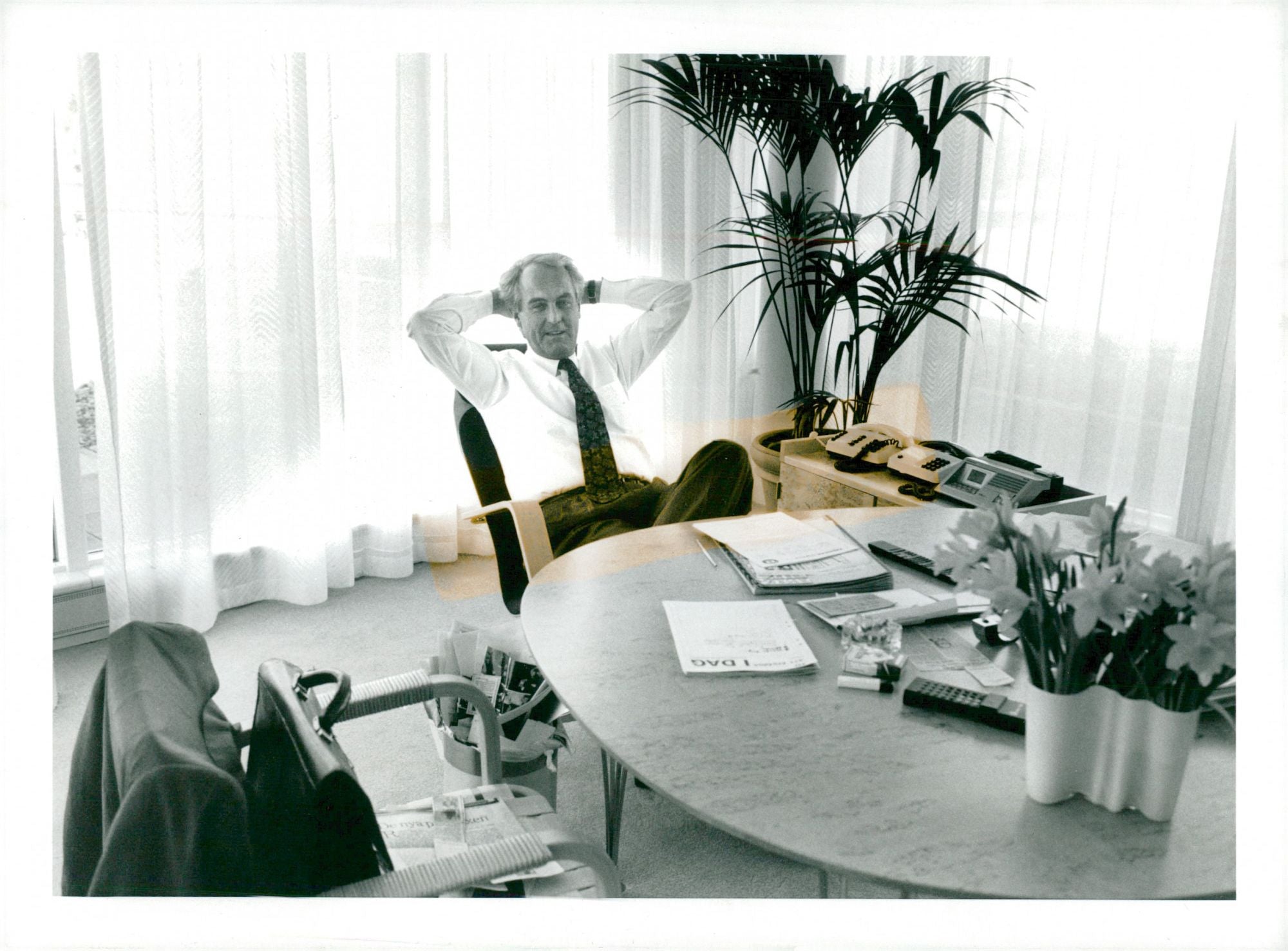 1989 TELELON CAPTION AILINE PHOTOGAP LEIF JANSSON DIRECTOR - Vintage P