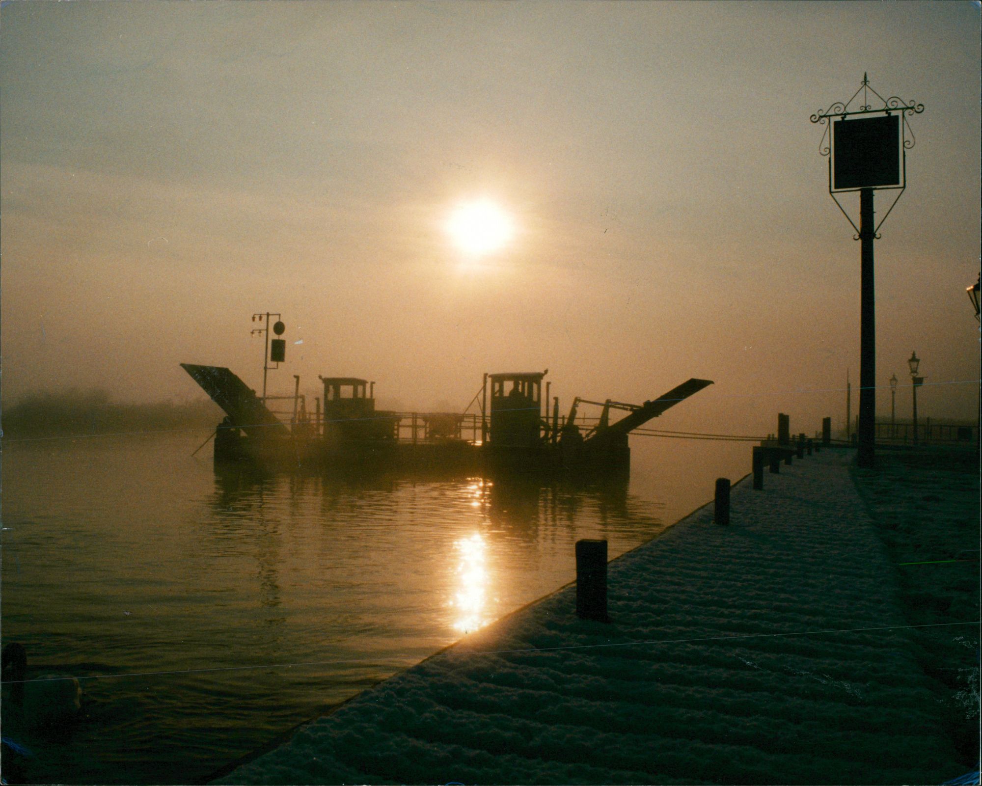 Reedham ferry. - Vintage Photograph