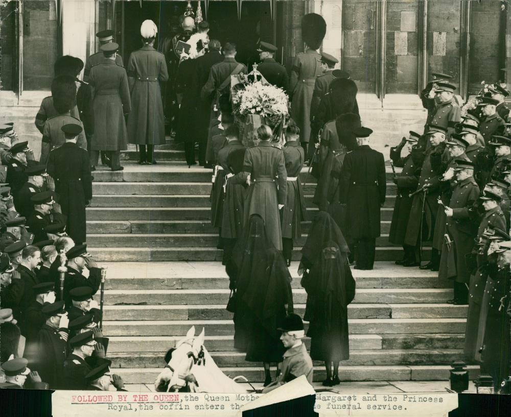 King George VI Funeral. - Vintage Photograph
