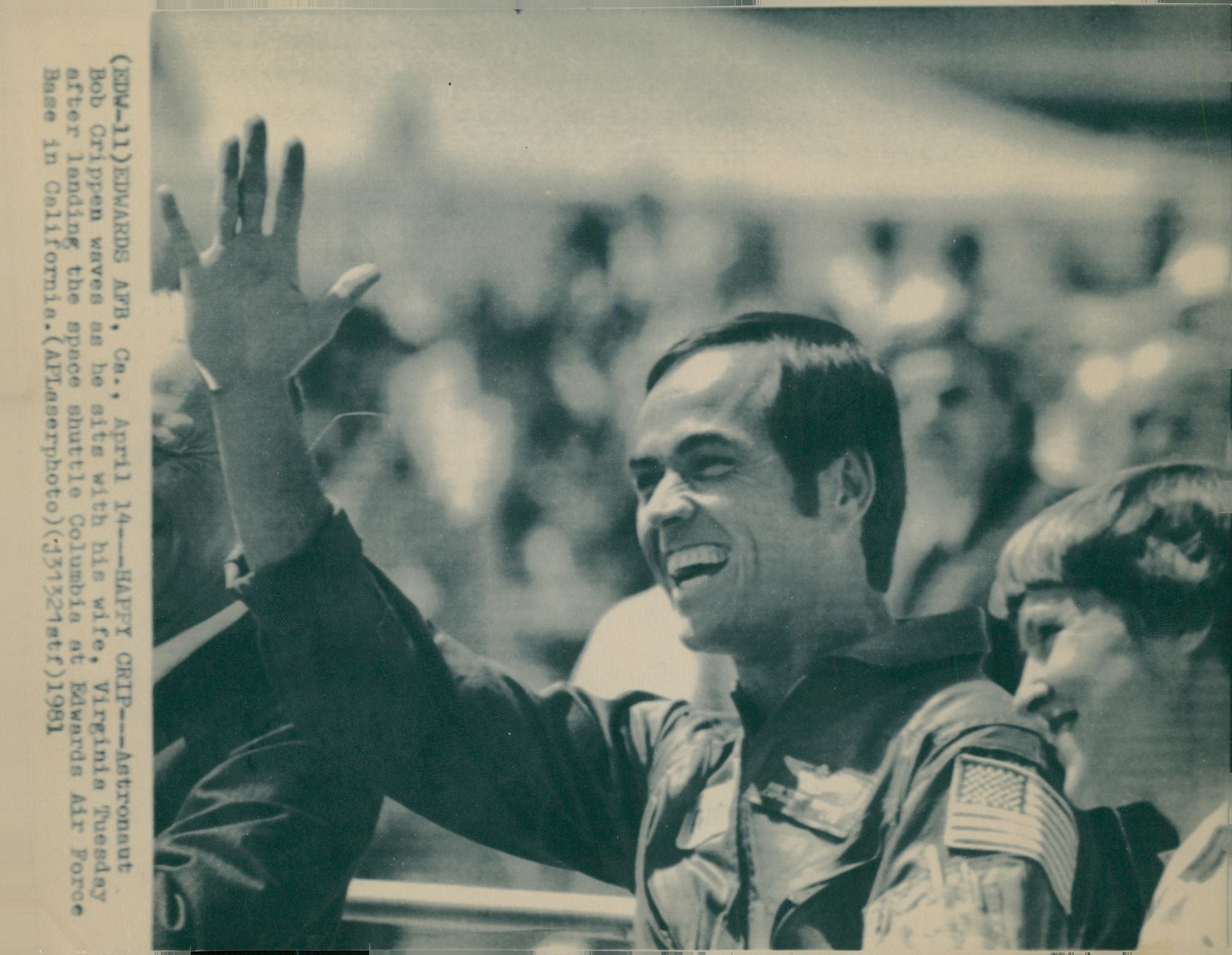 Space Flights: Bob Crippen and his wife, Virginia. - Vintage Photograp