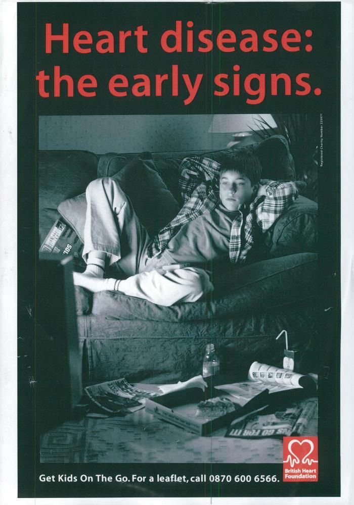 British Heart Foundation poster. - Vintage Photograph