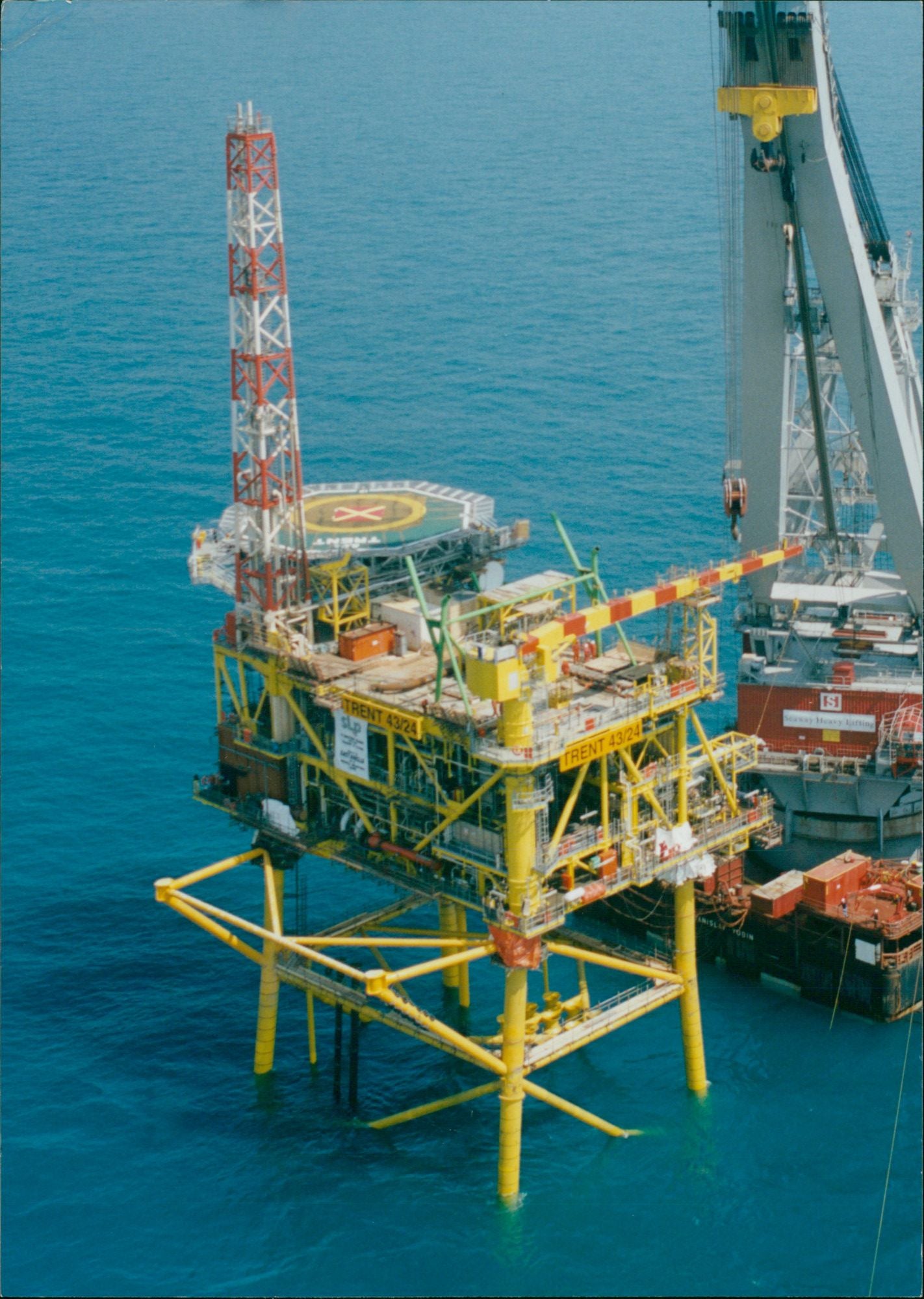 Gas Rigs and Workings - Vintage Photograph