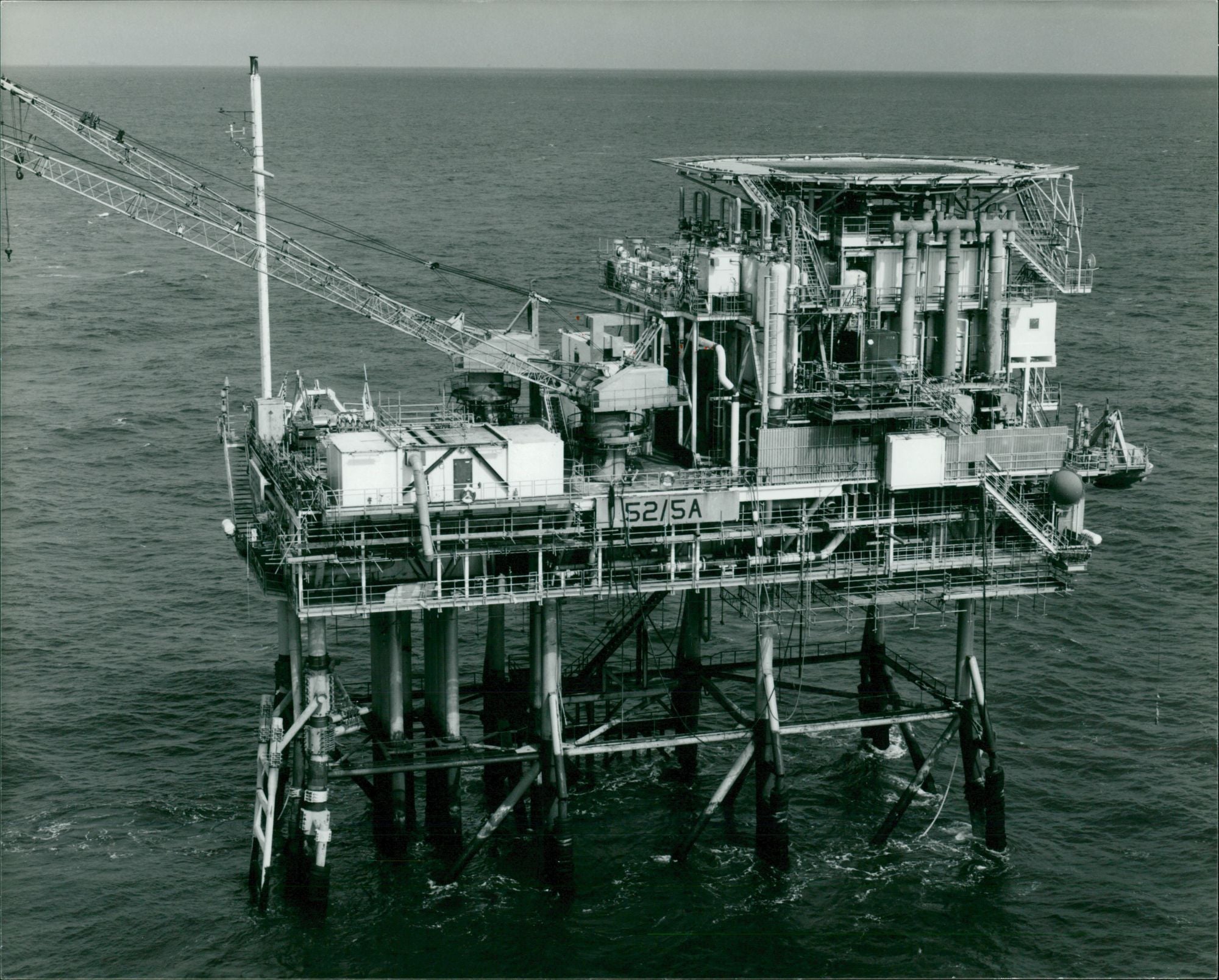 Gas Rigs and Workings - Vintage Photograph