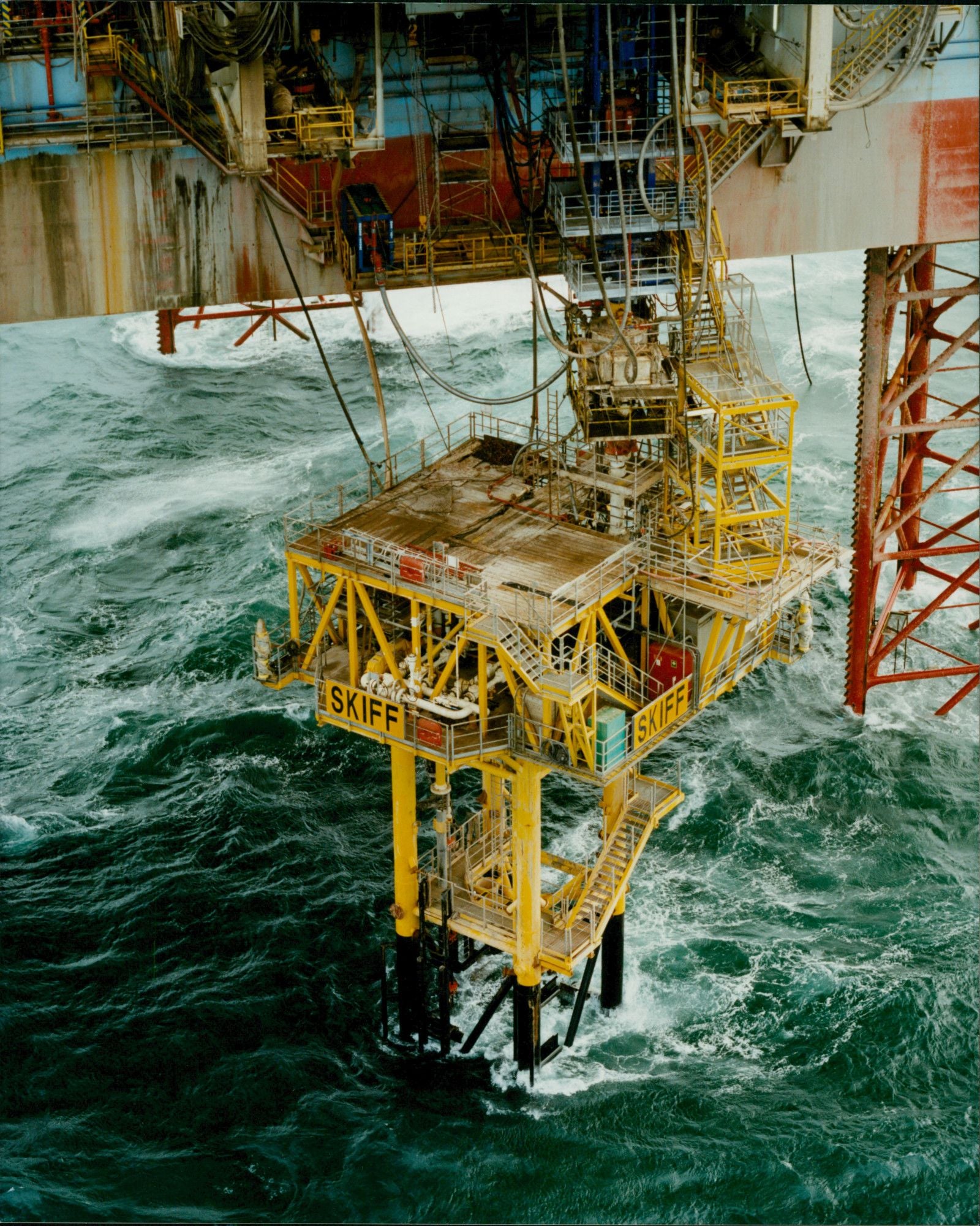 Gas Rigs and Workings - Vintage Photograph