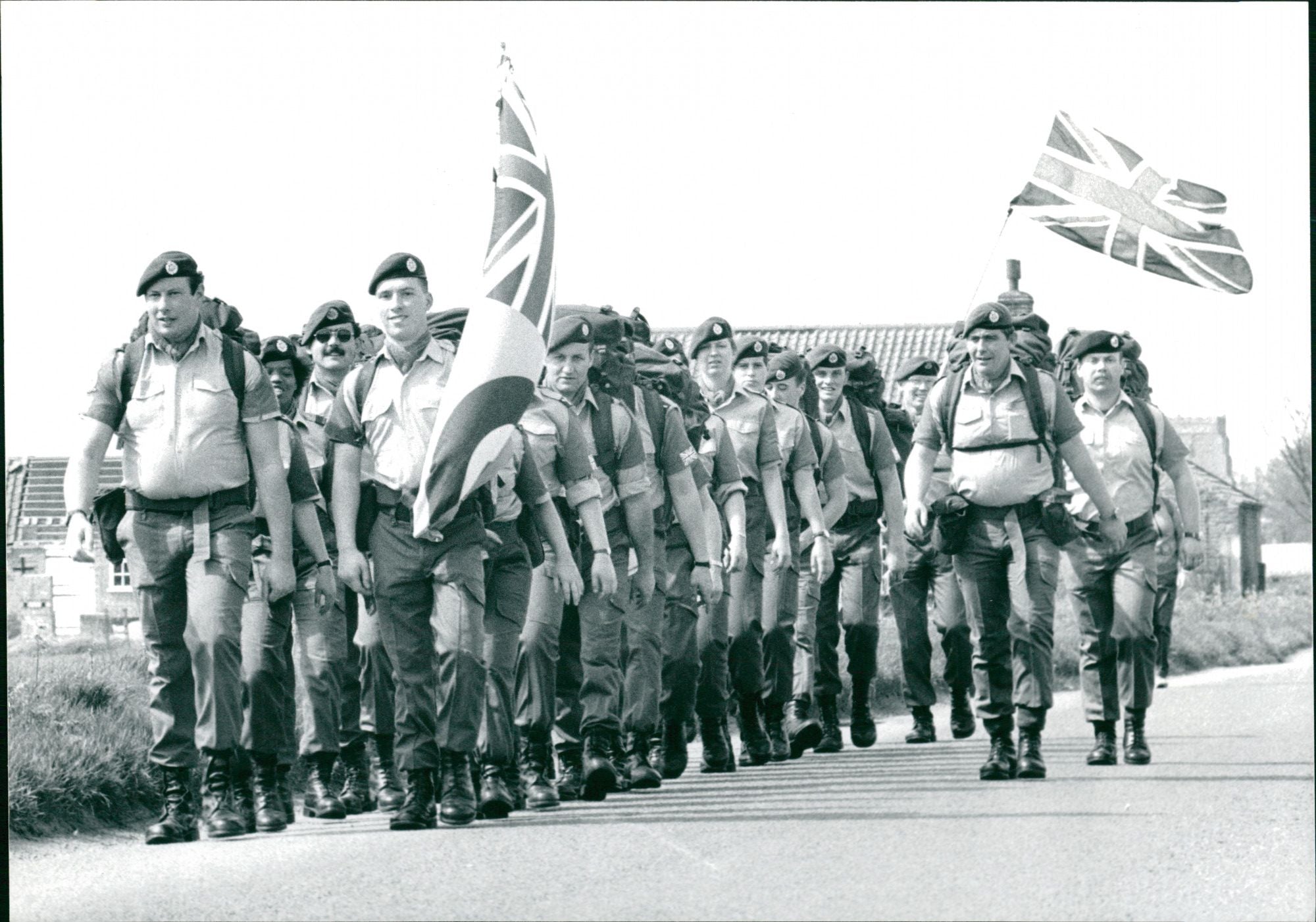 Armed service royal air force marching. - Vintage Photograph