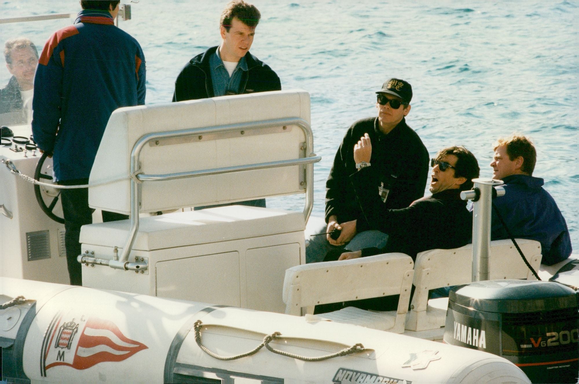 Pierce Brosnan at the recording of "Goldeneye" in Monaco - Vintage Pho