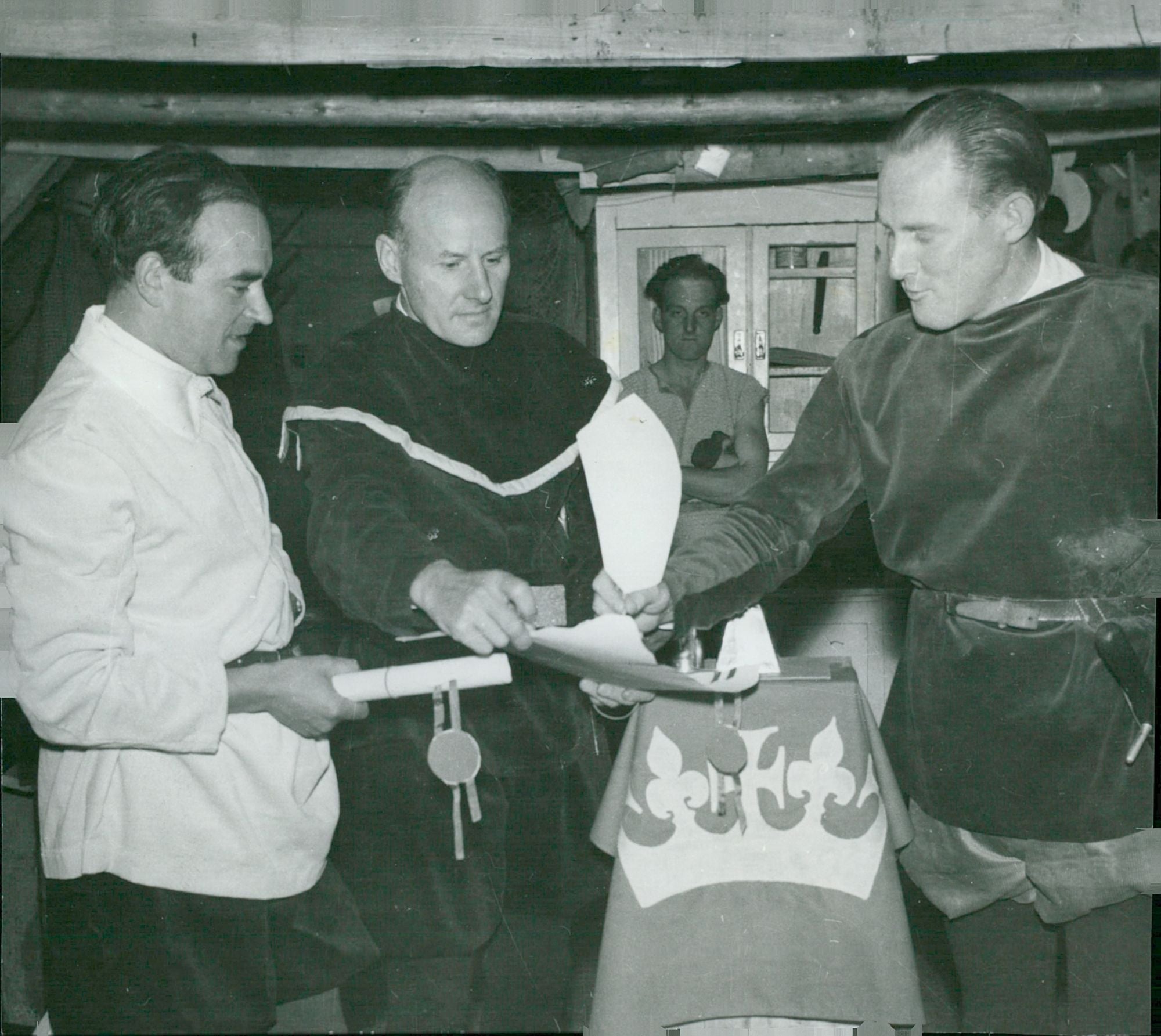 Open air theater in Laholm. Rune Almlund, Alf GÃ¶ransson and Kurt-Arne