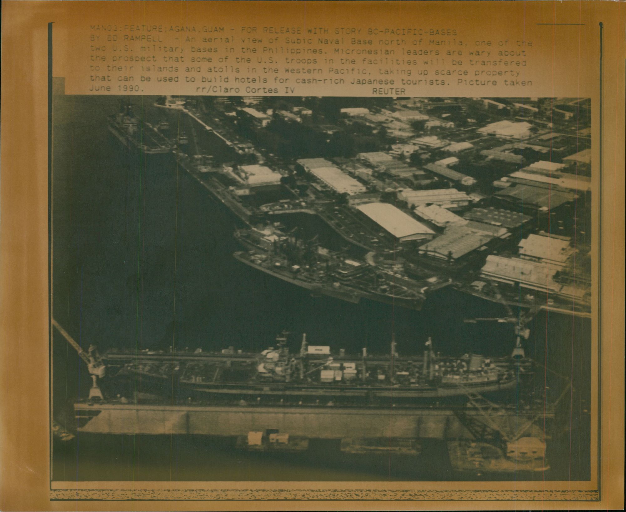 Aerial View Of Subic Naval Base:an aerial view of suvic naval. - Vinta
