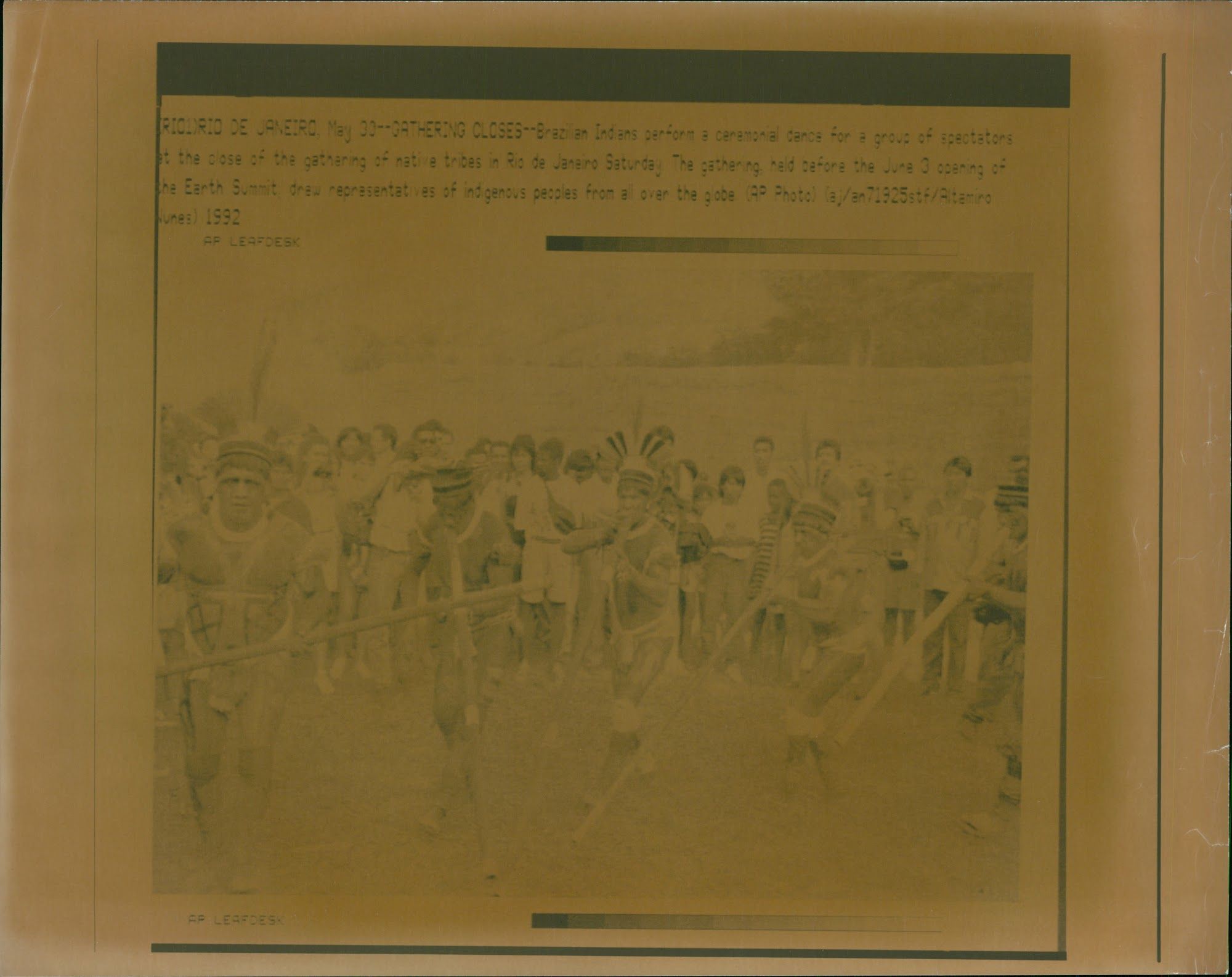 A MEMBER OF THE WAURA TRIBE, from Central Brazil. Brazil Indian Tribes