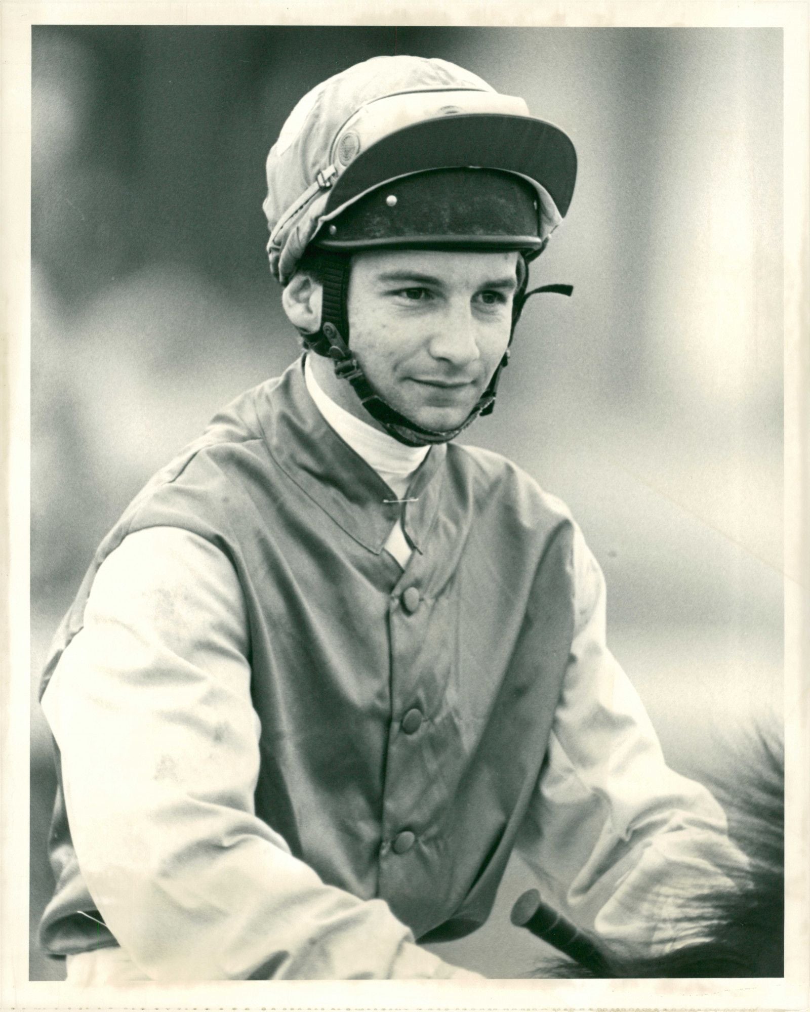 Rodney Lappin wearing his jockey uniform - Vintage Photograph