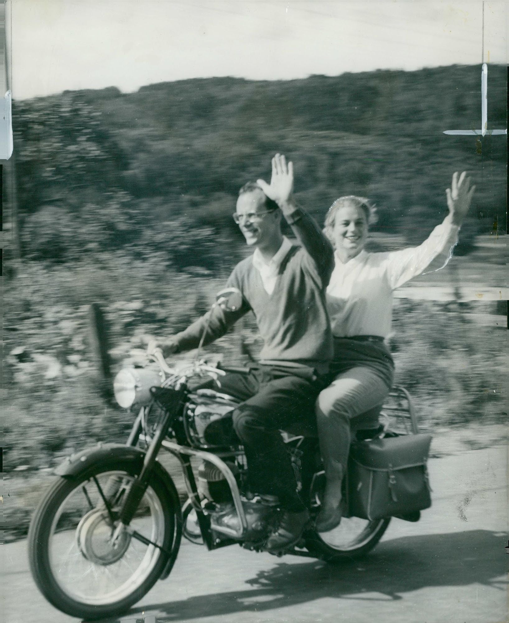 Stephen Rockefeller and wife - Vintage Photograph