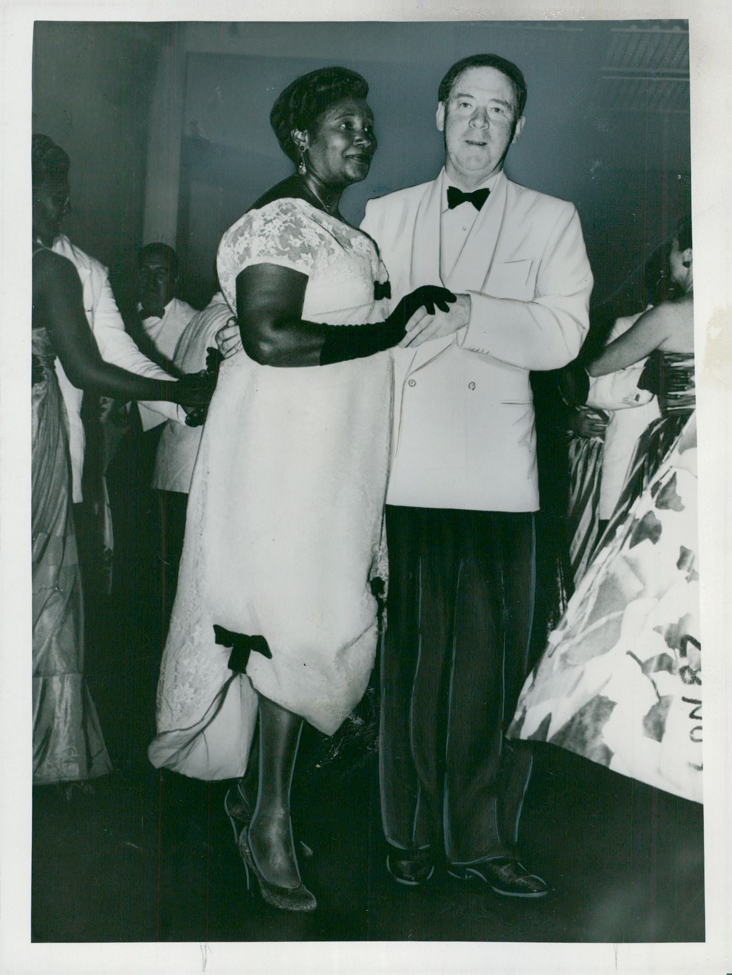 British labor leader Hugh Gaitskell visits Ghana. Here with the Justic