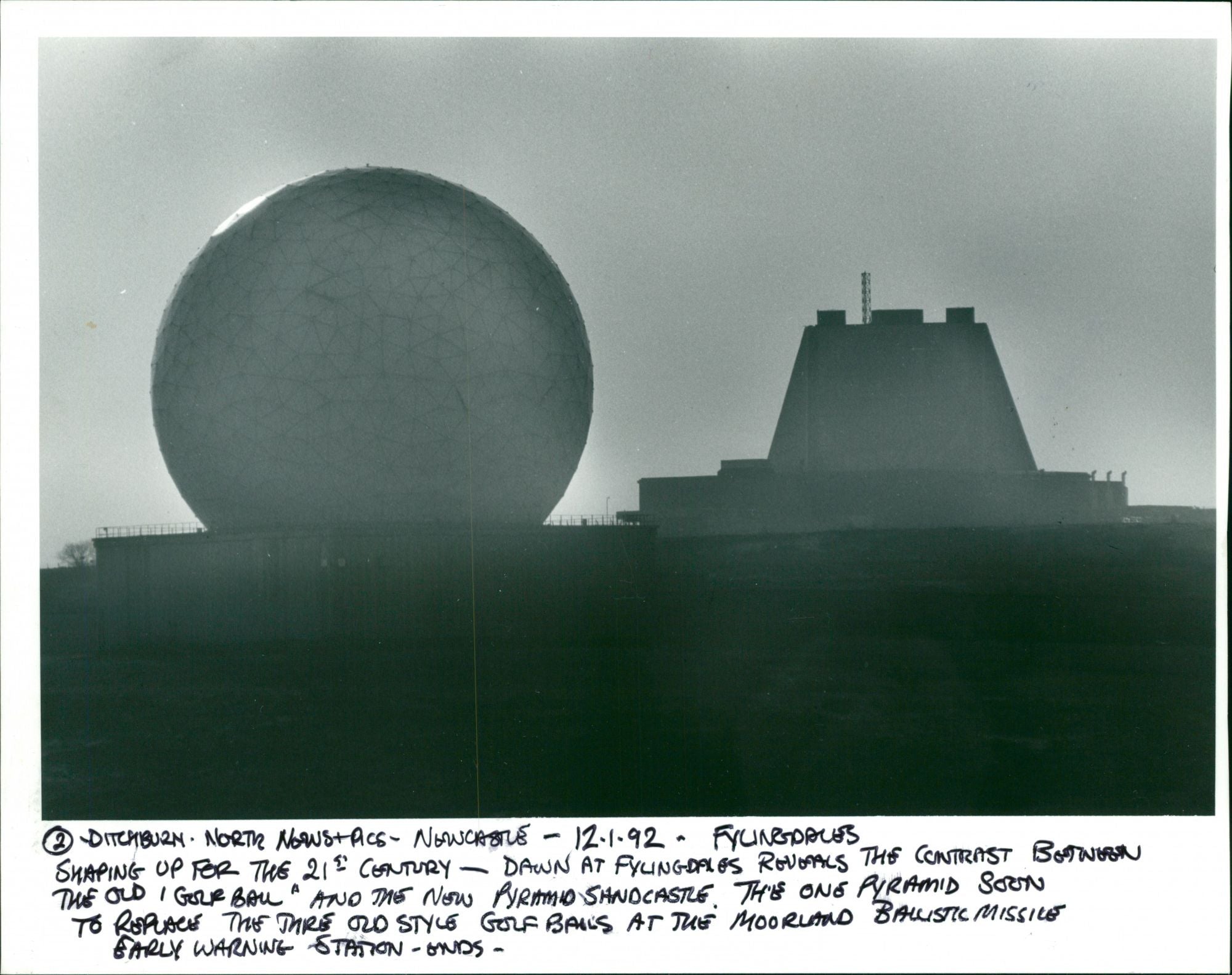Ballistic Missile Early Warning System - Vintage Photograph