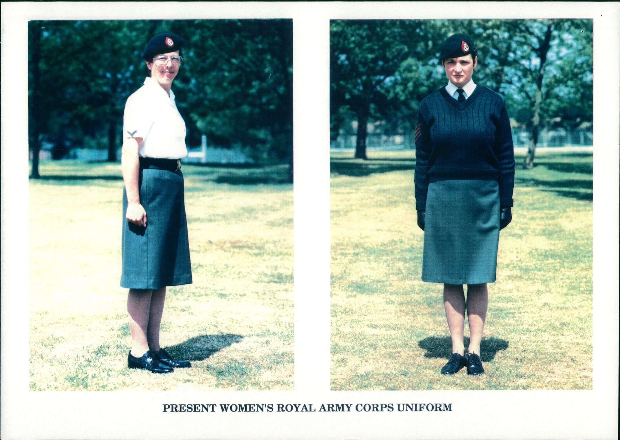 W.R.A.C: Women's Royal Army Corps Uniform - Vintage Photograph