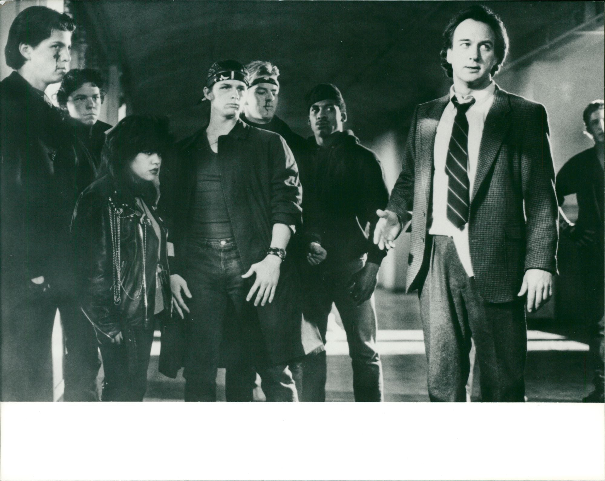 James Belushi in a scene from the film 'The Principle' - Vintage Photo