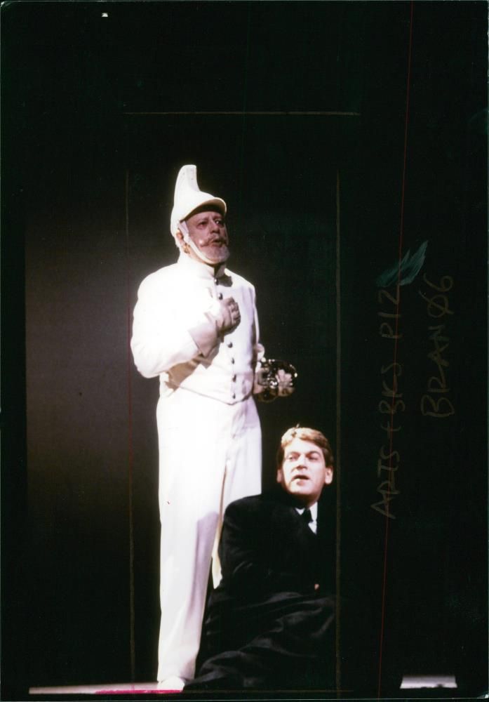 Kenneth Branagh with Clifford Rose. - Vintage Photograph