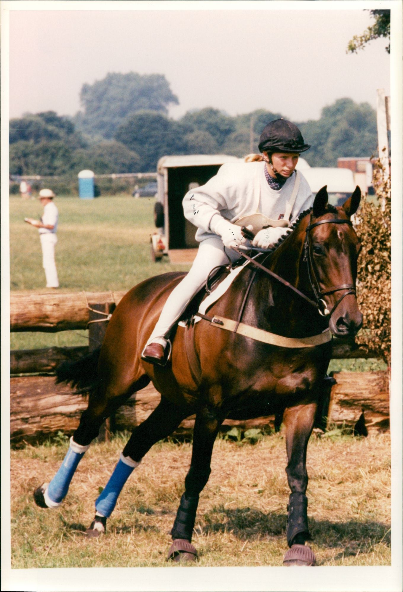 Zara Anne Phillips on her horse 'Star' - Vintage Photograph