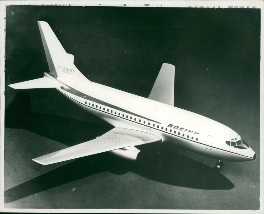 Aircraft Boeing 737 - Vintage Photograph