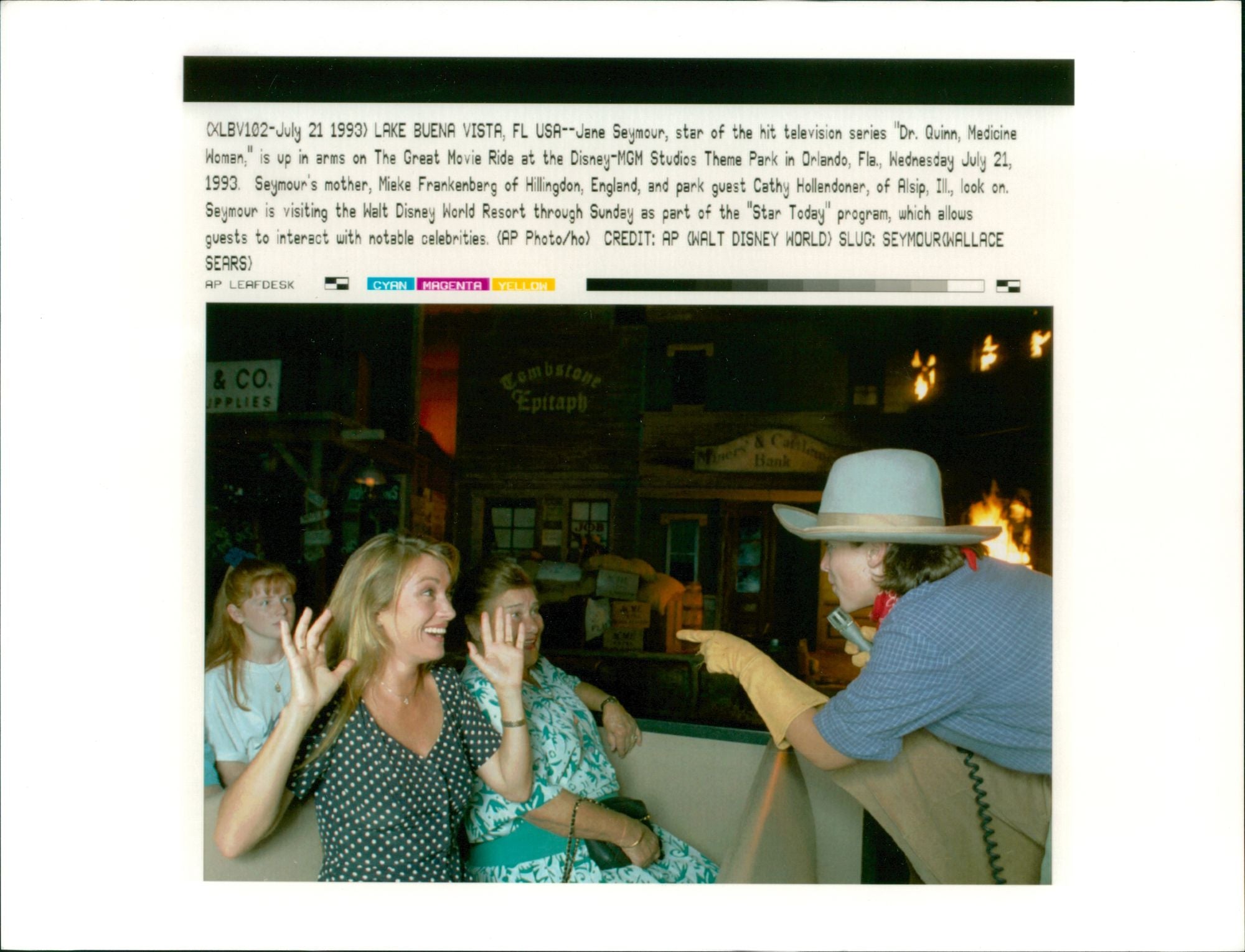 Actress Jane Seymour with her mother mother Mieke Frankenberg - Vintag