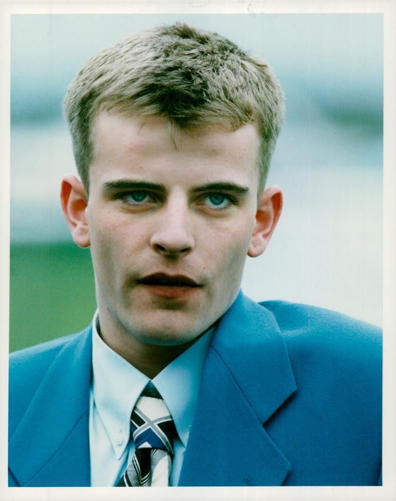 Portrait image of Simon Gregson, actor. - Vintage Photograph