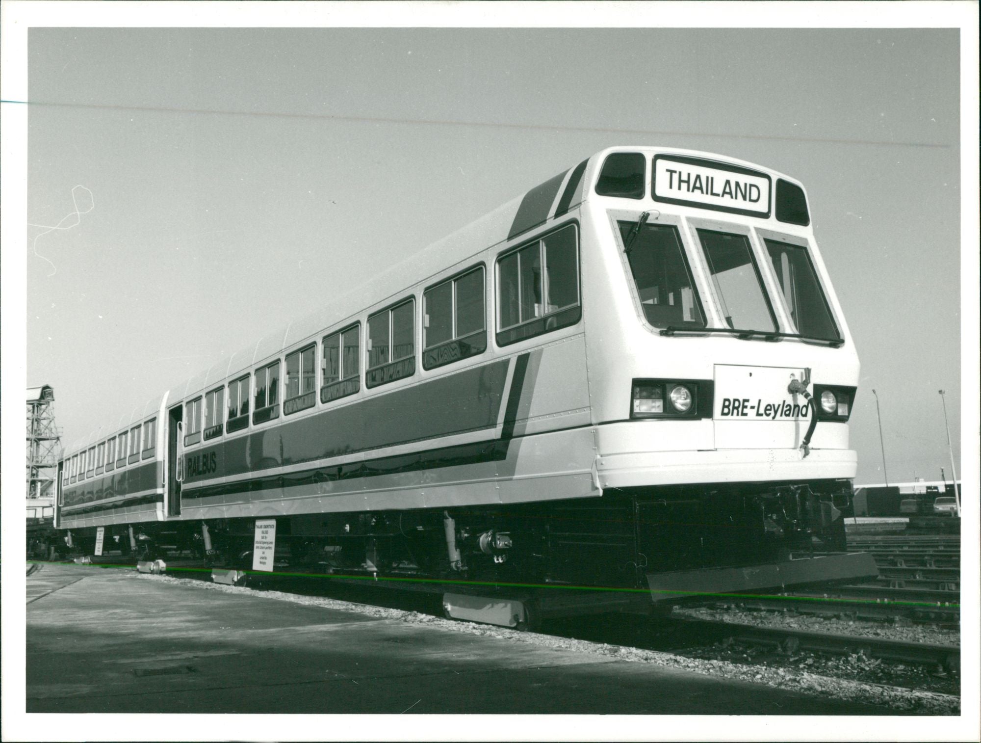 Rail Bus: Demonstrator Rail bus for Thailand. - Vintage Photograph