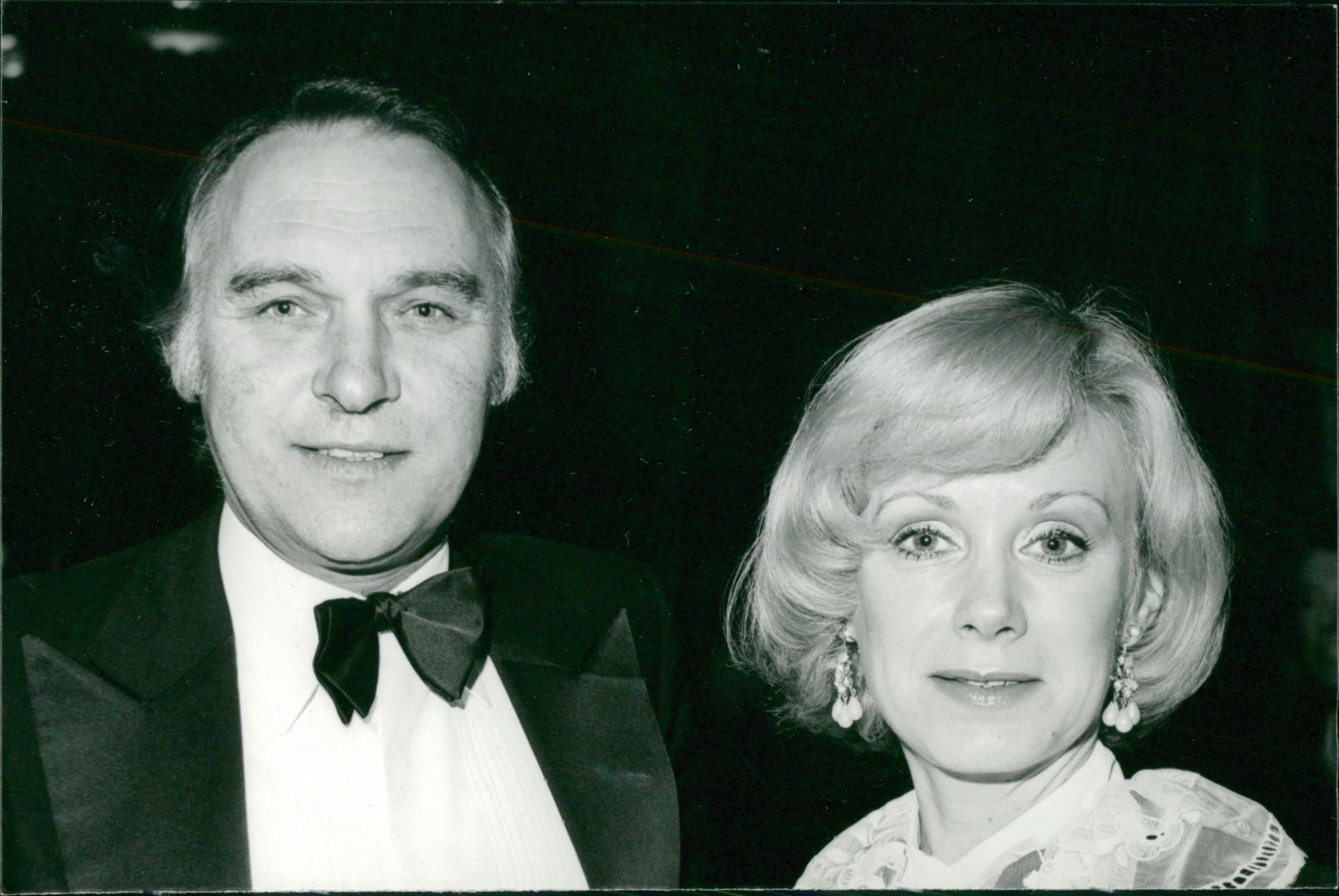 Dinsdale Landen and wife Jennifer Hillary. - Vintage Photograph