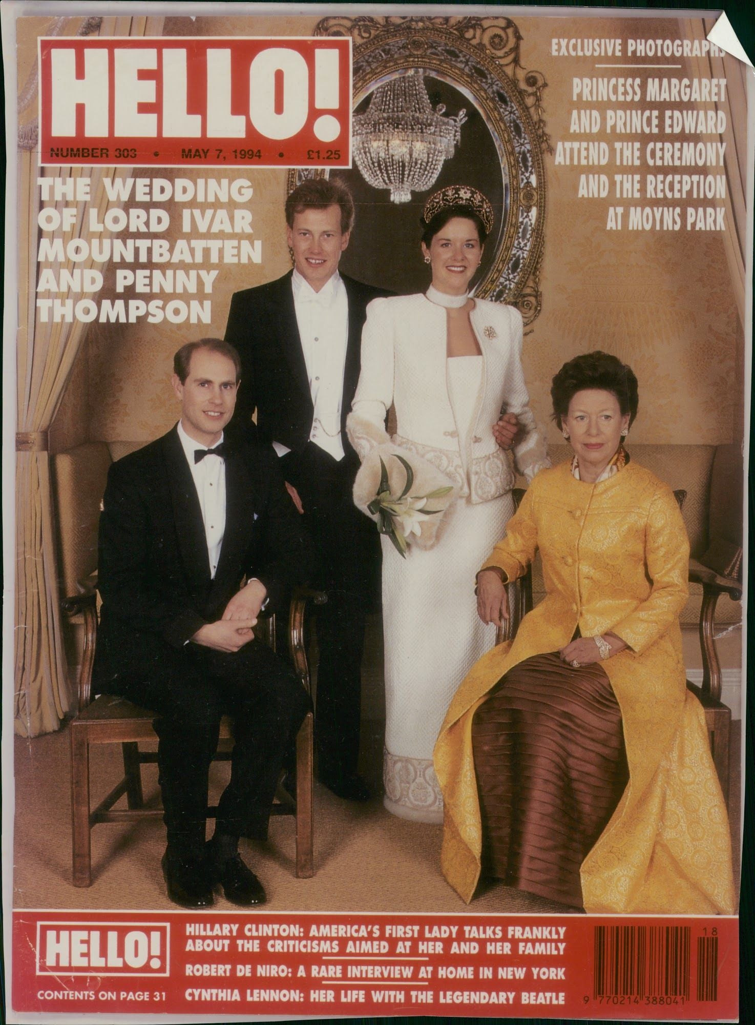 Prince Edward, Princess Margaret, Lord Ivar Mountbatten and Penny Thom
