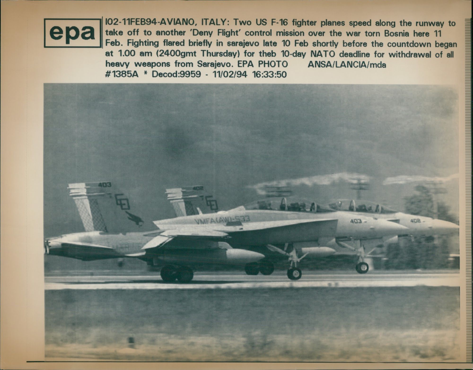 NATO bombing of Yugoslavia - Vintage Photograph