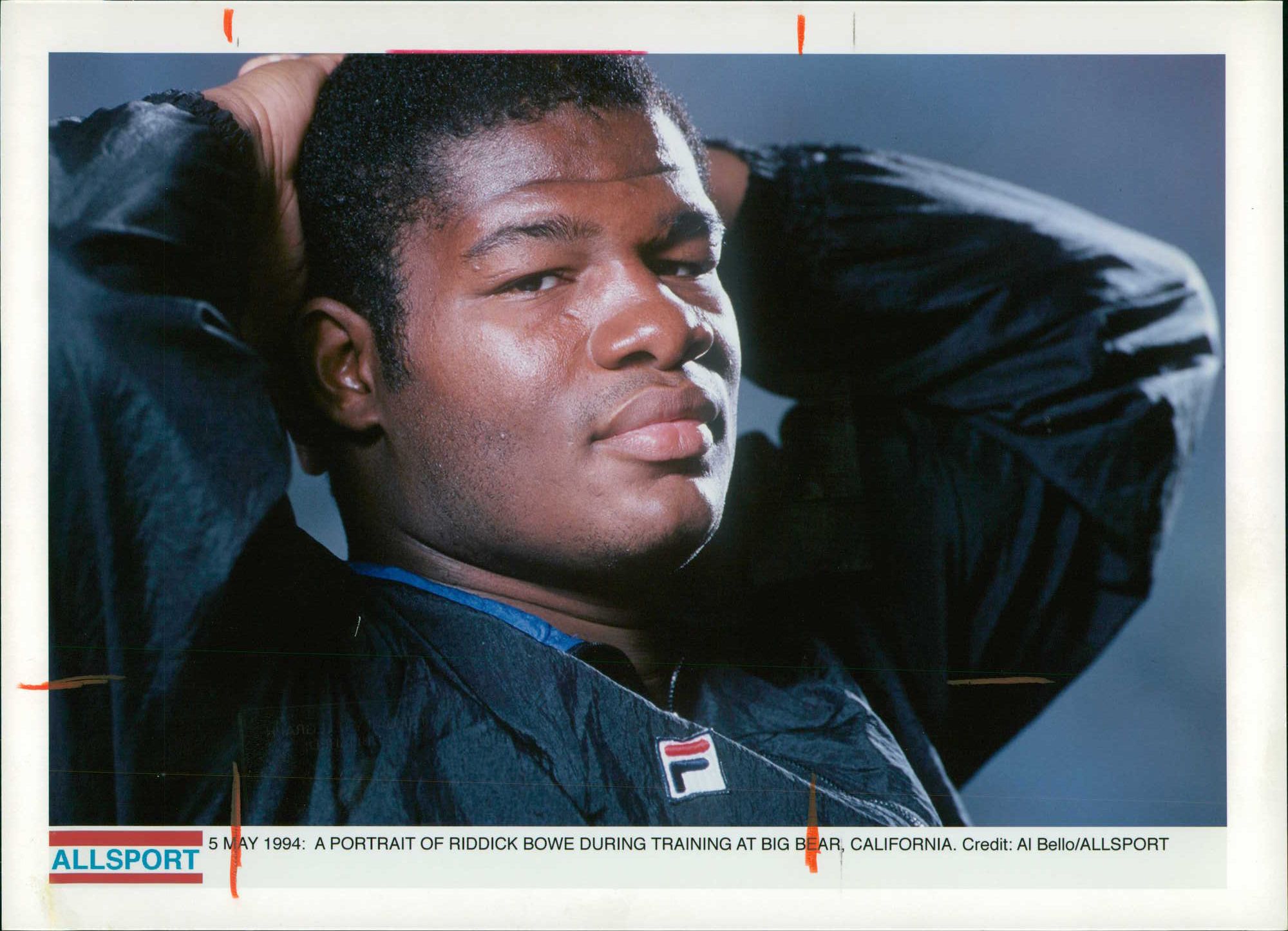 Riddick Bowe American professional boxer. - Vintage Photograph