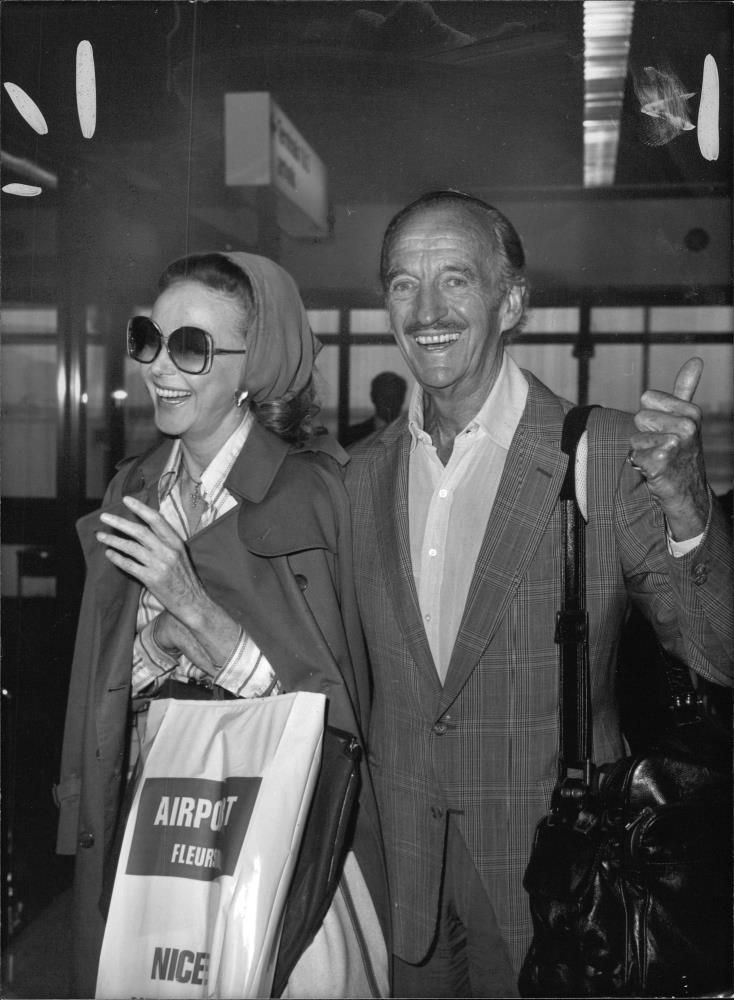 David Niven Actor with his first wife. - Vintage Photograph