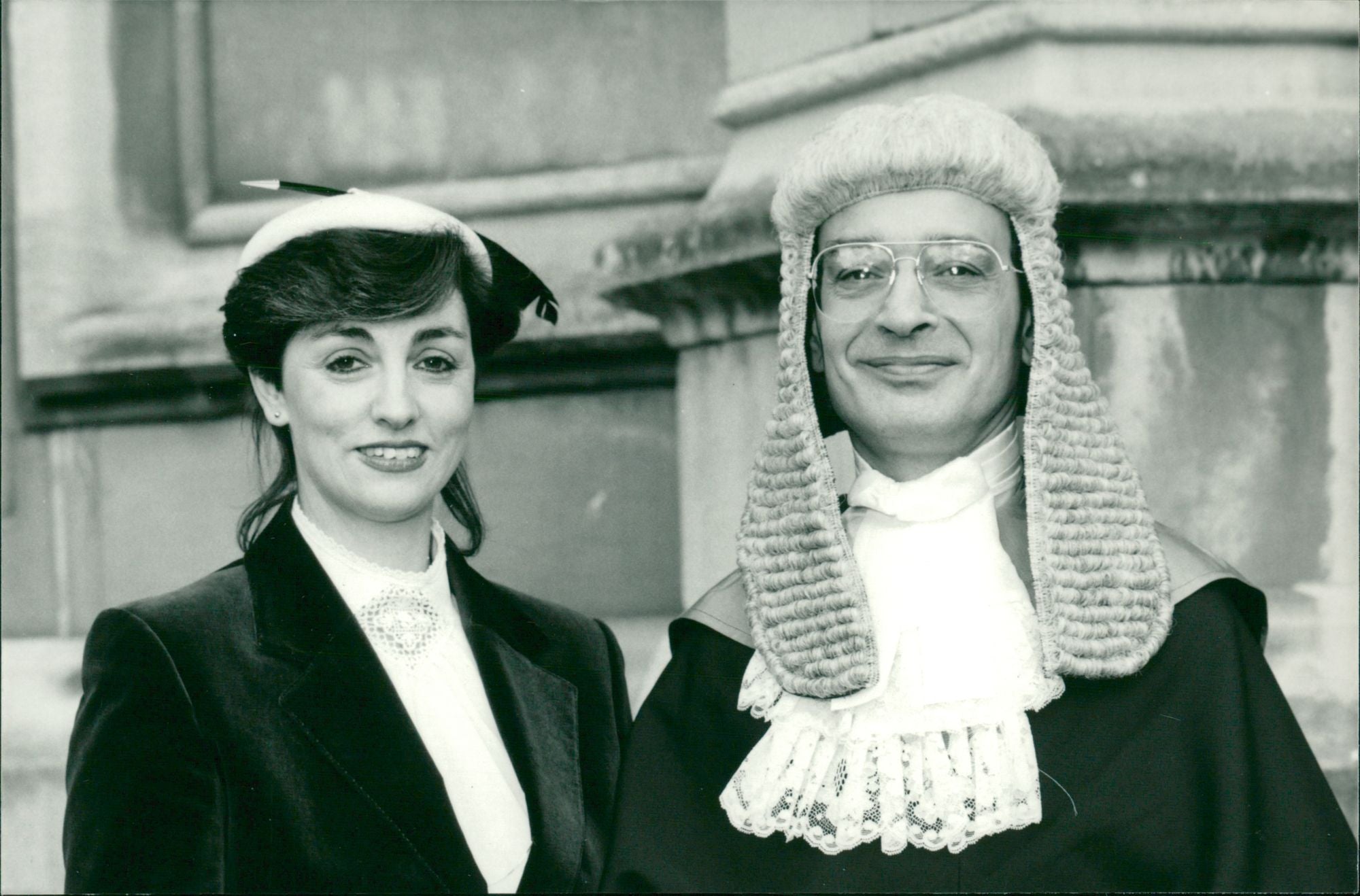Honorable Judge Harold Singer with his wife - Vintage Photograph