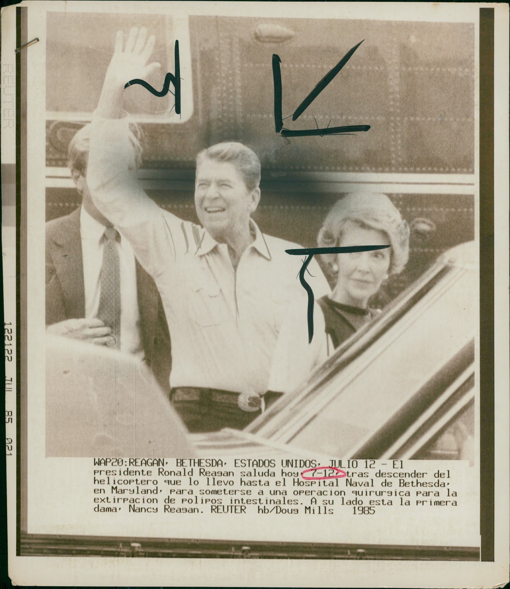 Ronald Reagan 1989. - Vintage Photograph