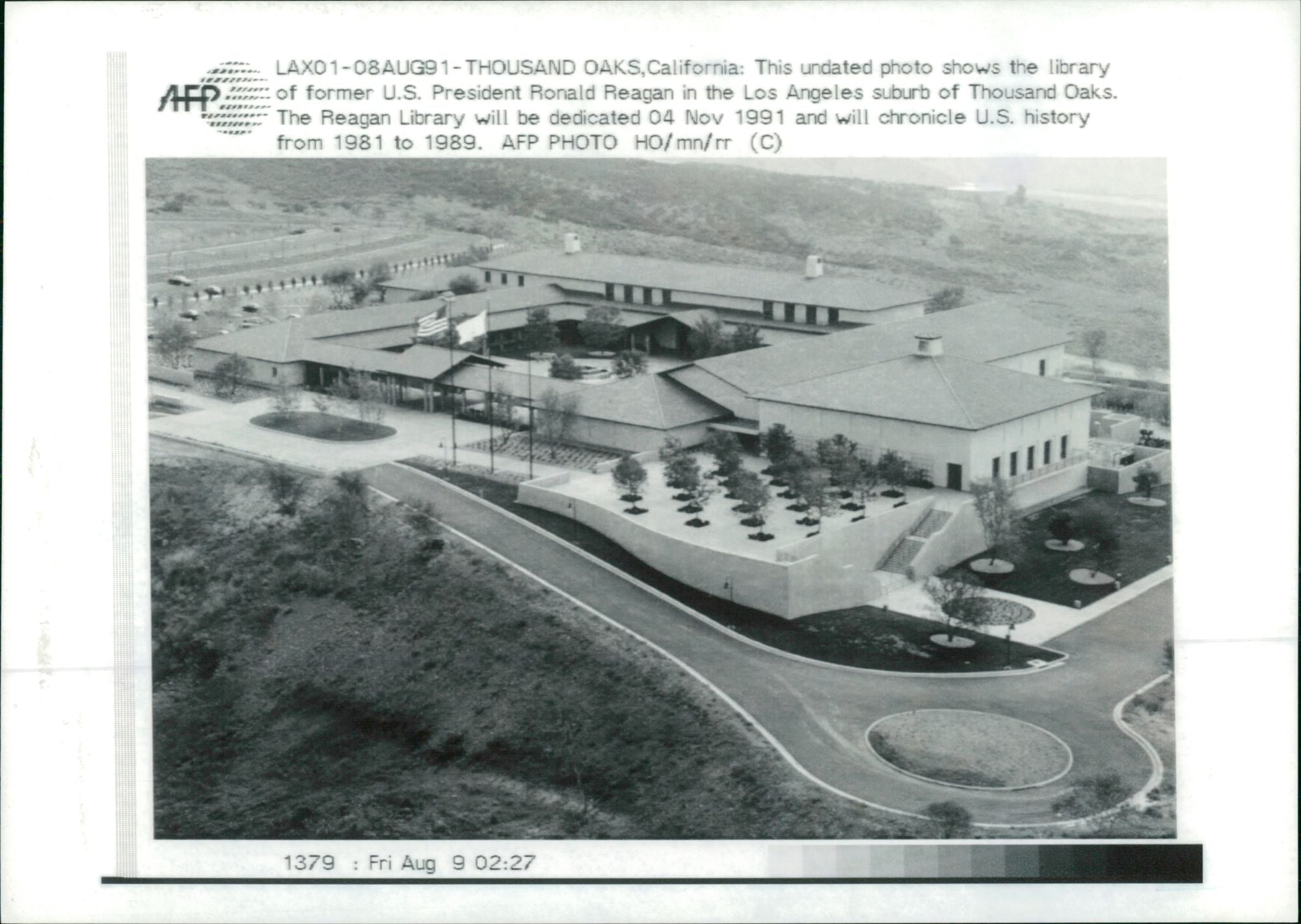 Ronald Reagan 1989. - Vintage Photograph