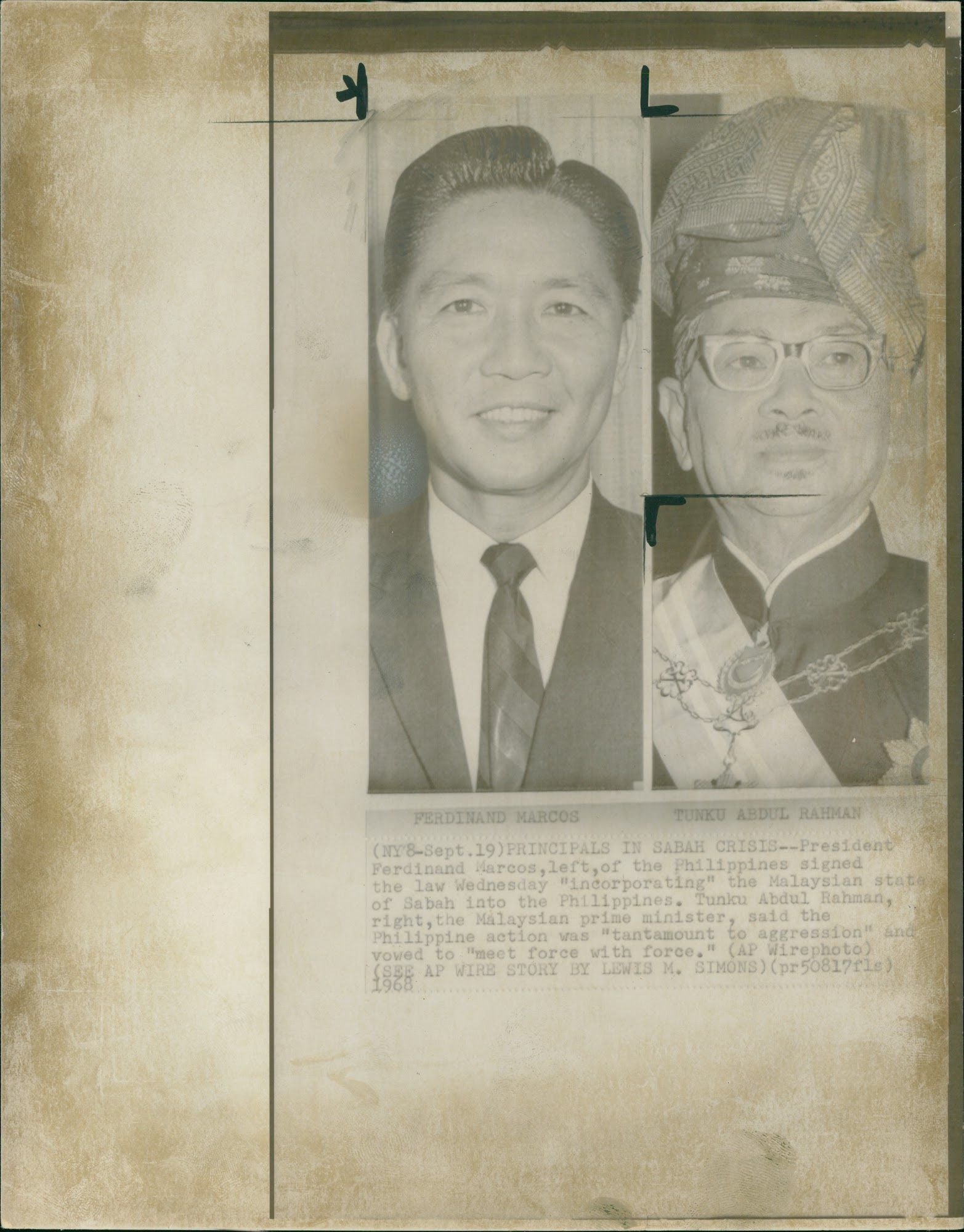 Ferdinand Marcos Former President of the Philippines - Vintage Photogr