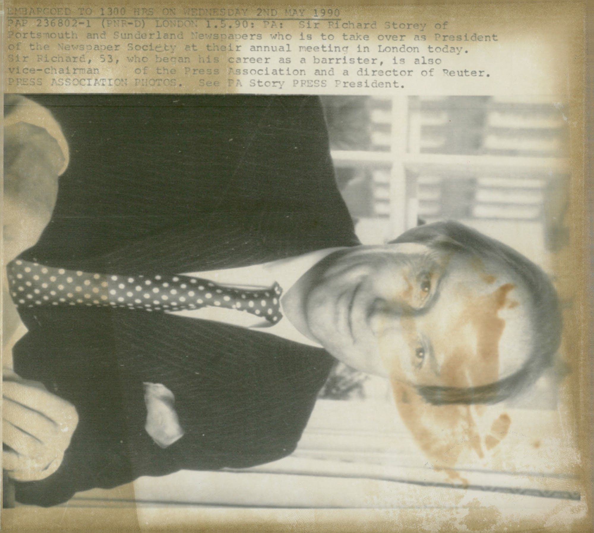 Richard Storey British businessman - Vintage Photograph