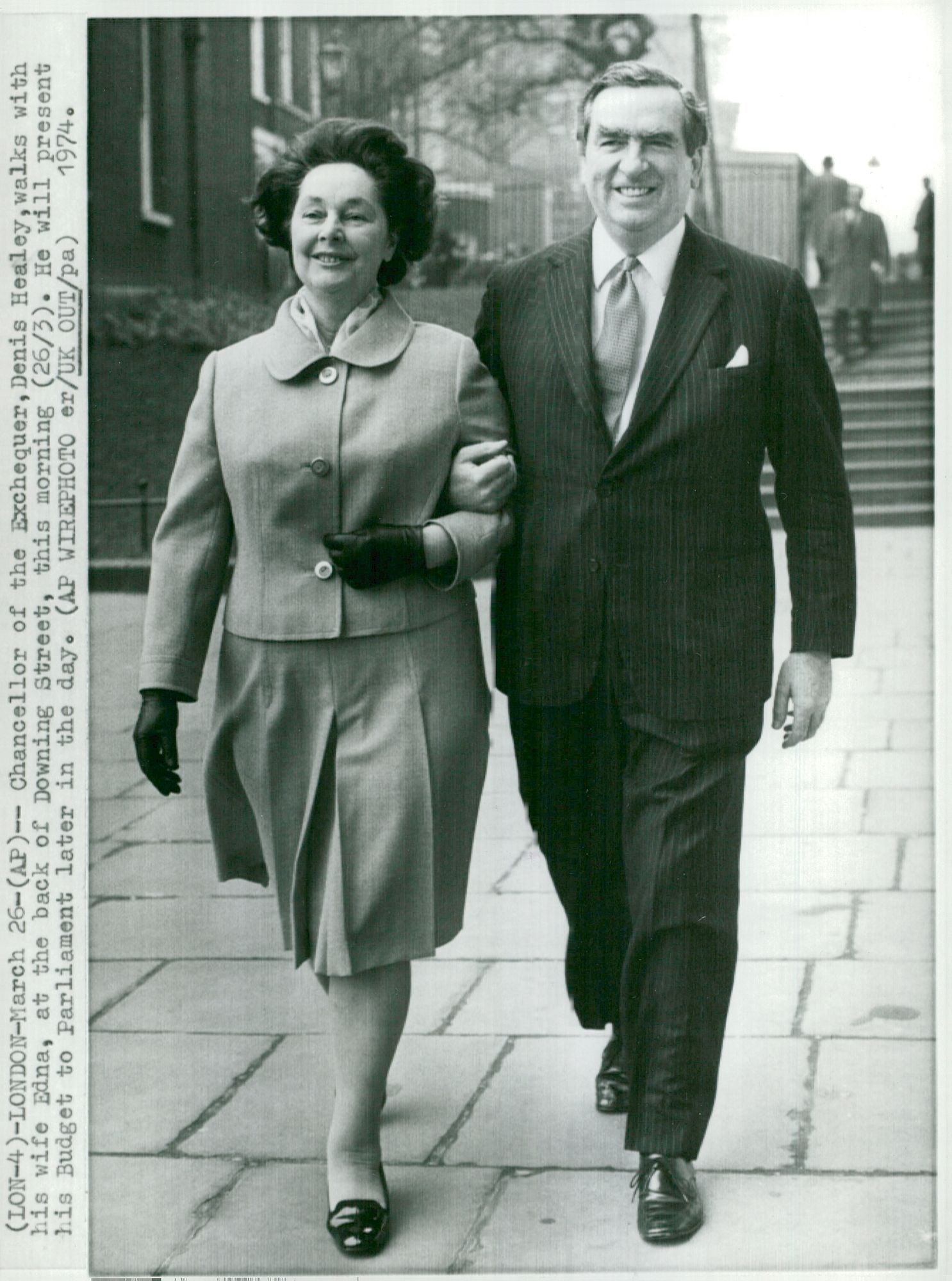 Denis Healey and his wife Edna - Vintage Photograph