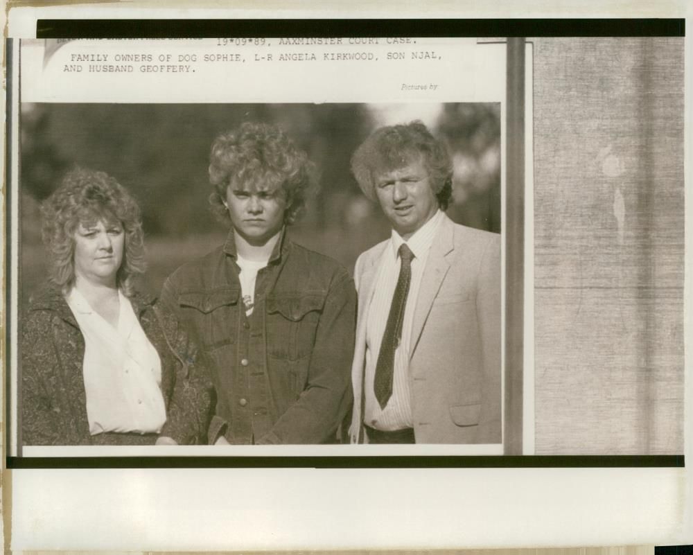 Bob Collier: Angela Kirkwood, son Njal and husband Geoffery. - Vintage