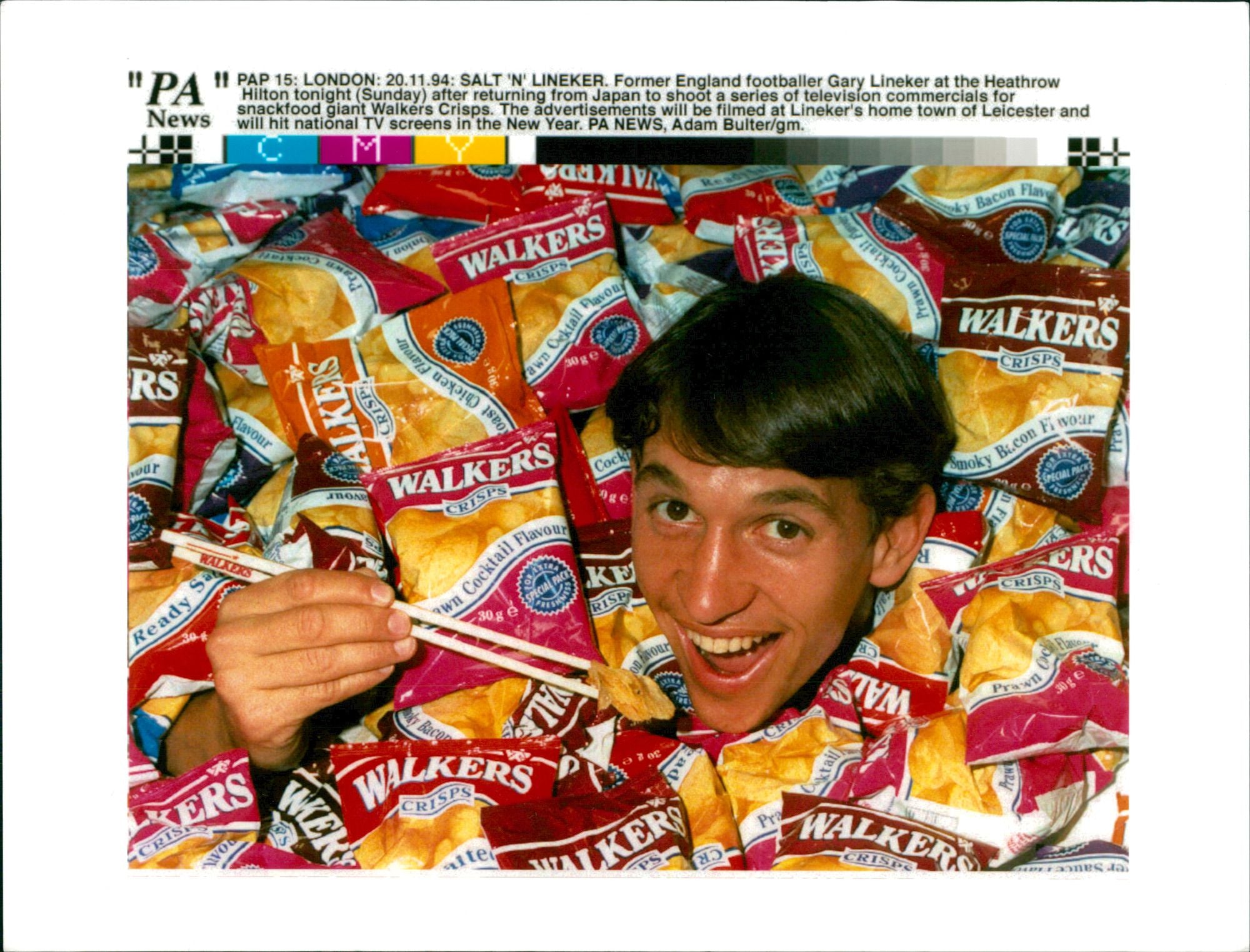 Gary Lineker - Vintage Photograph