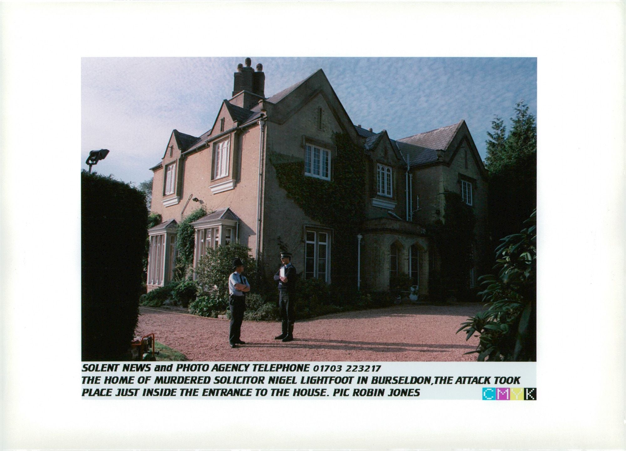 The home of murdered Solicitor nigel lightfoot in burseldon. - Vintage