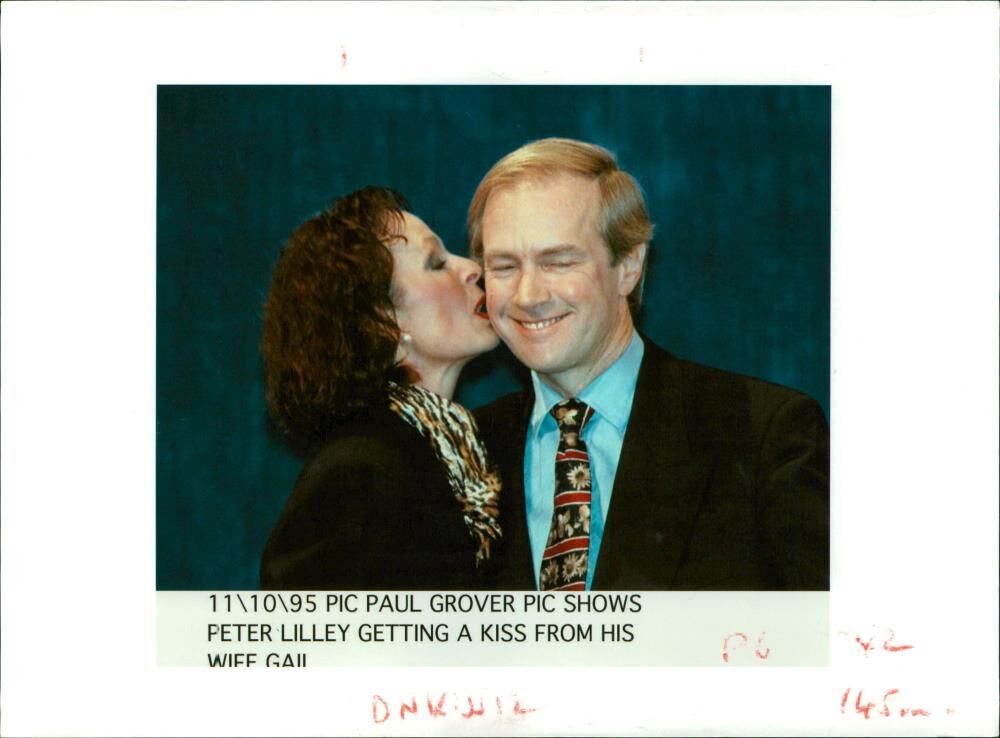 Peter Lilley British Politician with his Wife. - Vintage Photograph