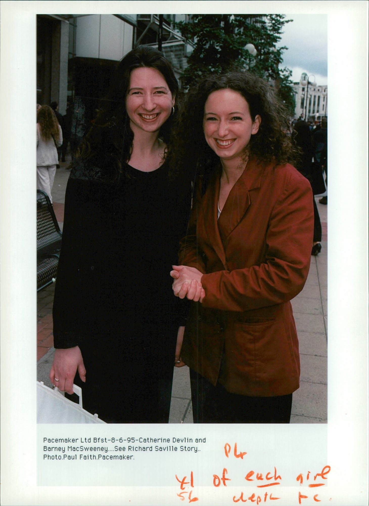Barney MacSweeney and Catherine Devlin. - Vintage Photograph