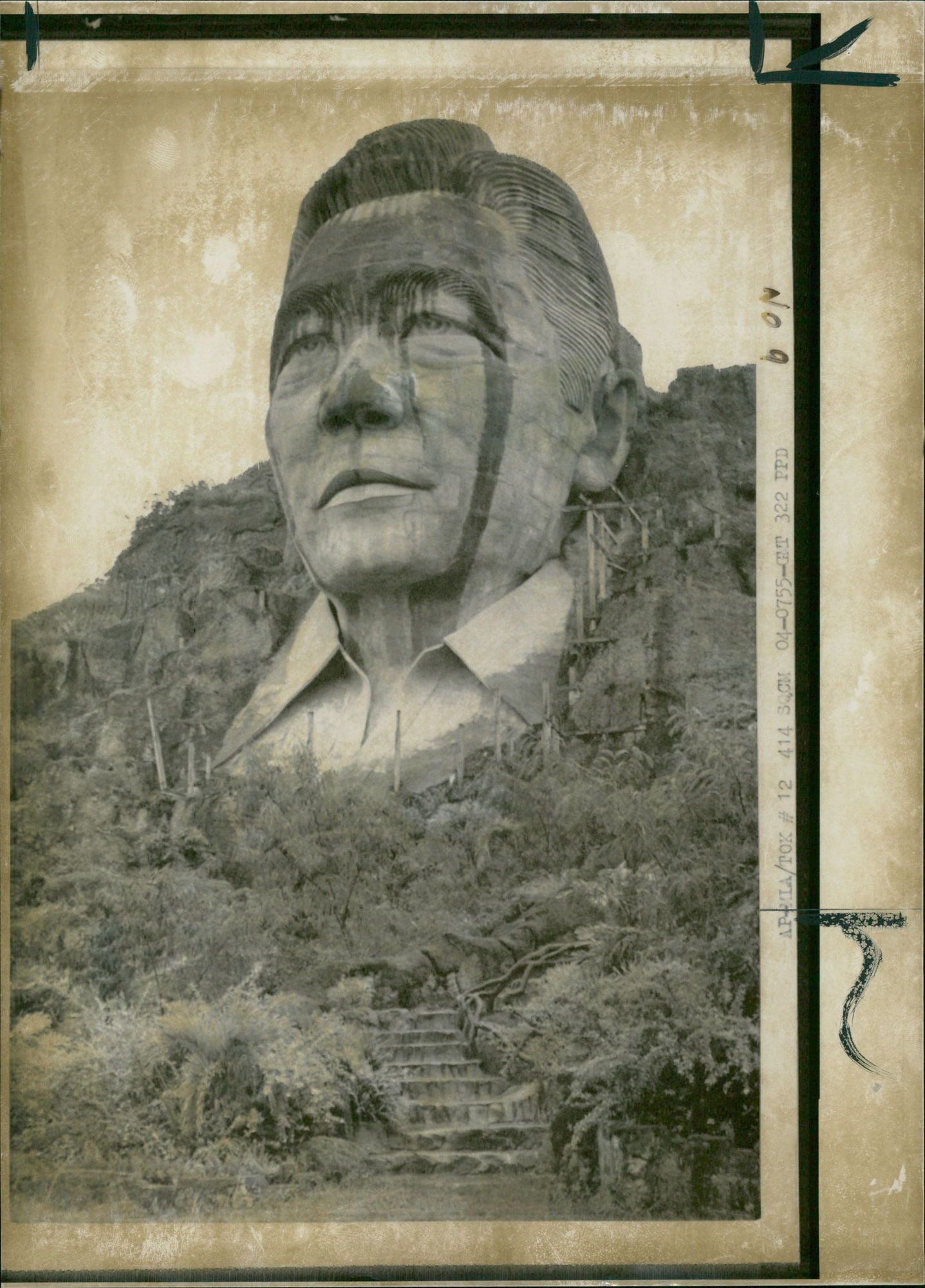 Bust of President of the Philippines Ferdinand Marcos - Vintage Photog